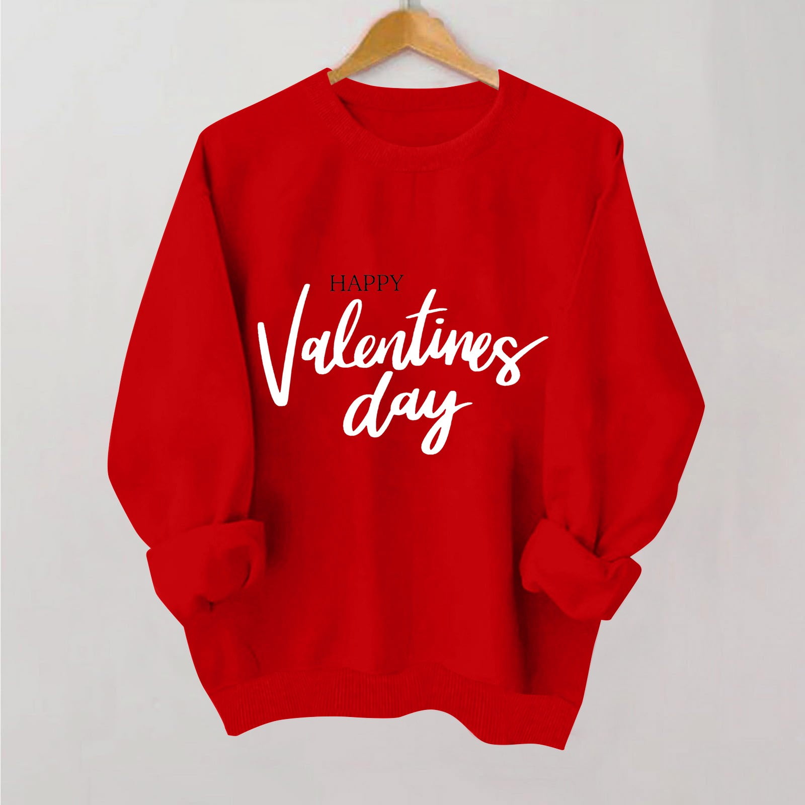 YNGKMEA Heart Sweatshirt for Women Plus Size Valentines Day Shirt ...