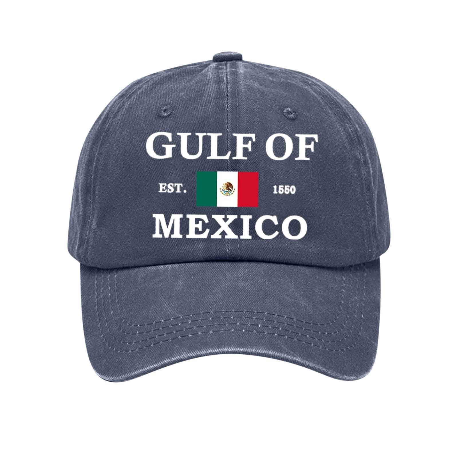 YNGKMEA Retro Gulf Of Mexico Hat Mens Soft Summer Gulf Of Mexico ...