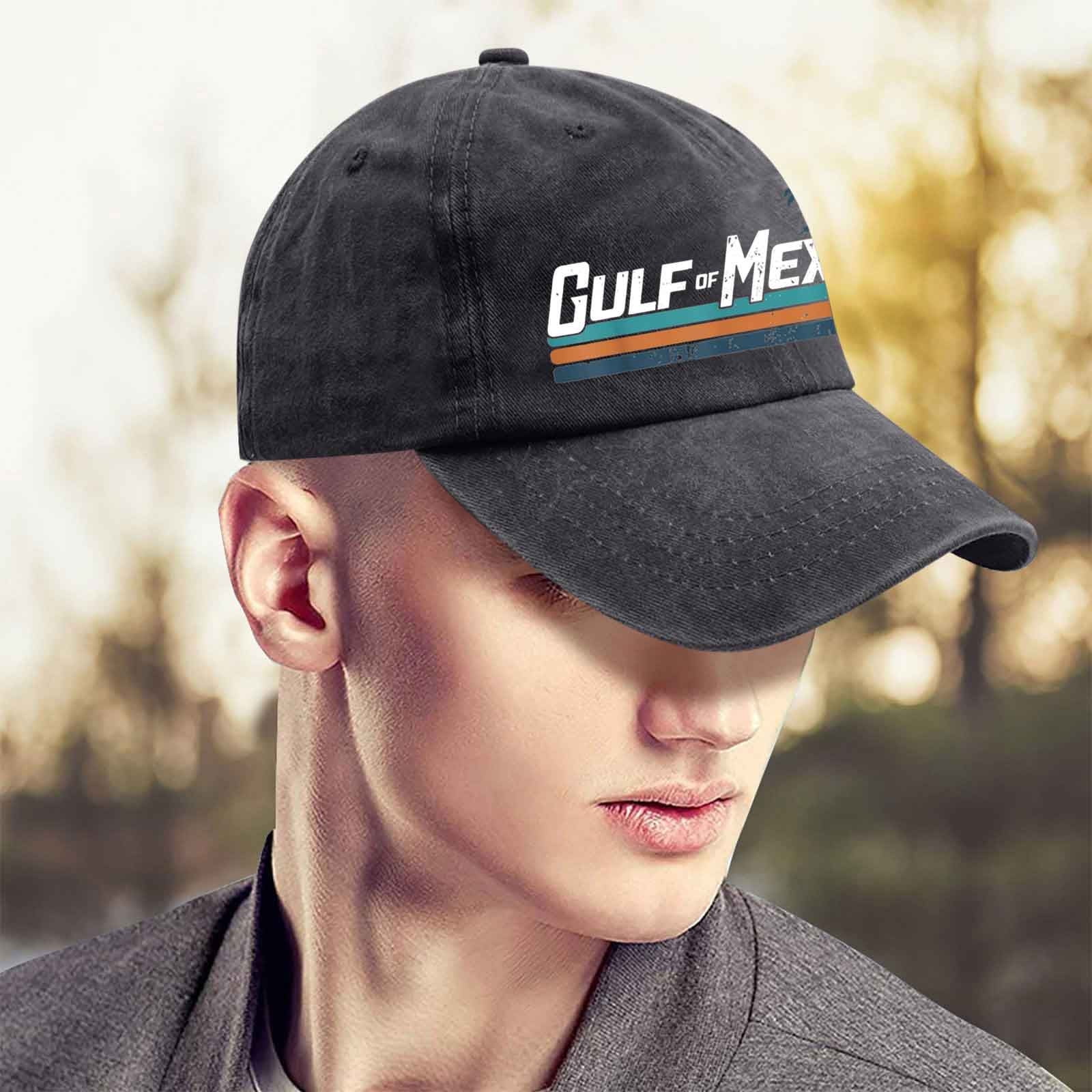 YNGKMEA Retro Gulf Of Mexico Hat Soft Summer Gulf Of Mexico Baseball ...