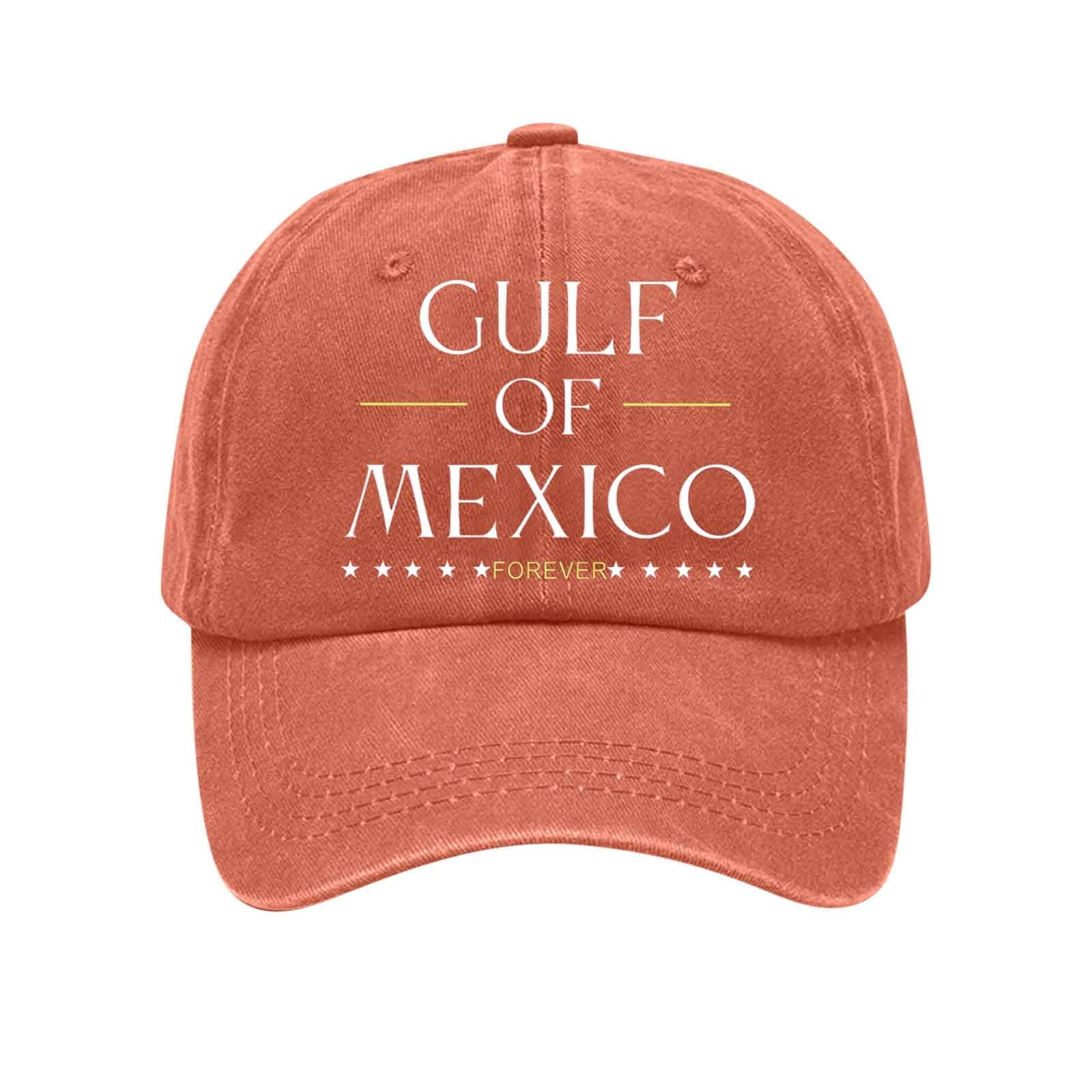 YNGKMEA Retro Gulf Of Mexico Hats Mexico Printed Vintage Beach Baseball ...