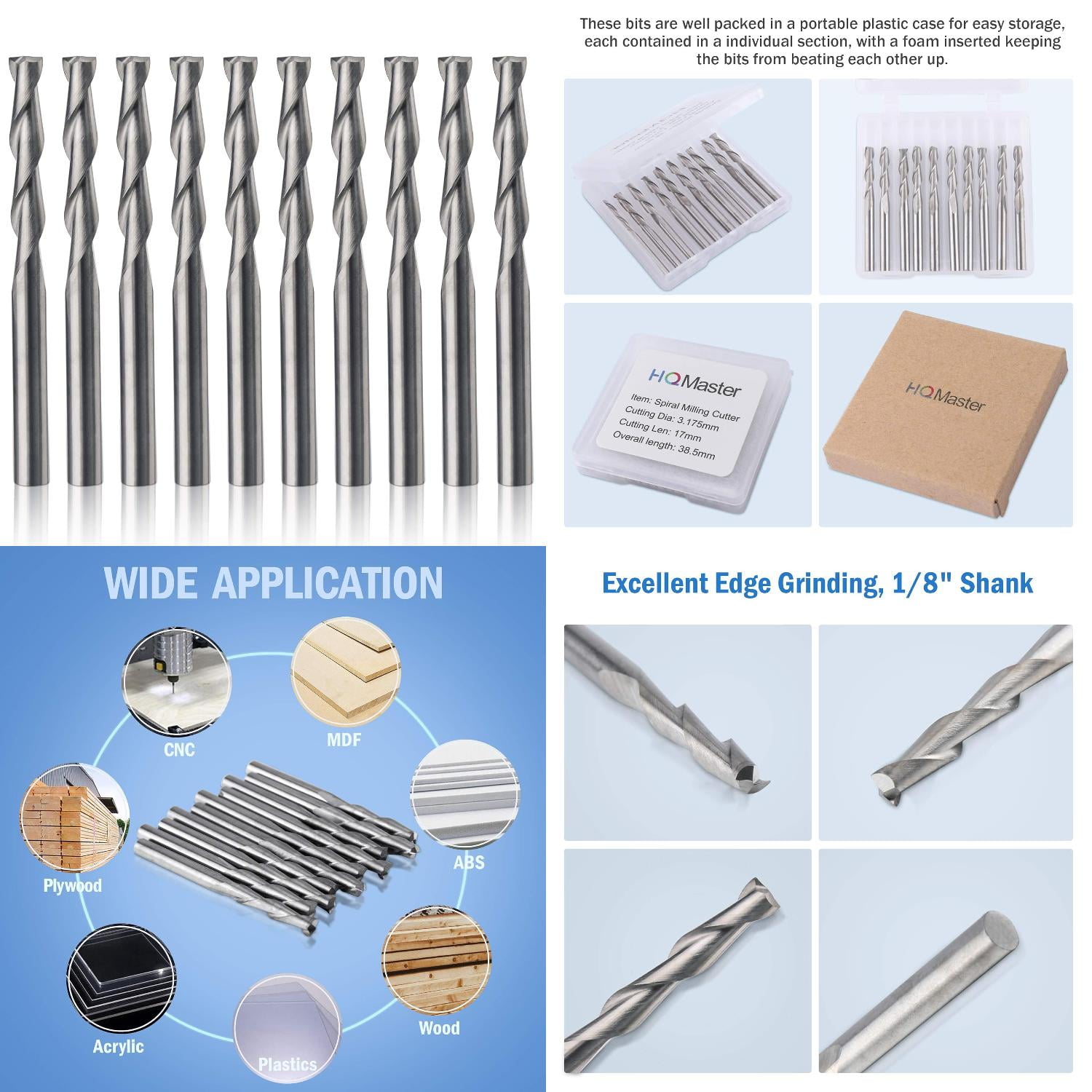 YNGURJA High Precision Professional Carbide Router Bits - Superior ...