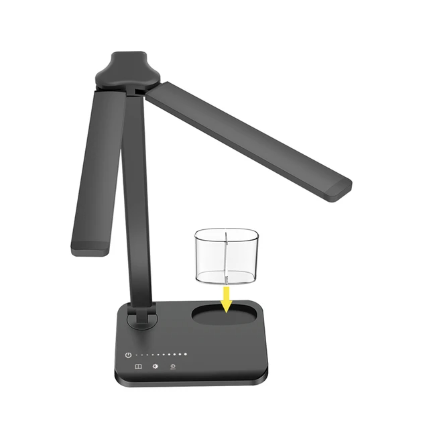 YNGYFE Adjustable Dual Swing Arm Desk Lamp with Touch Control Dimmable ...