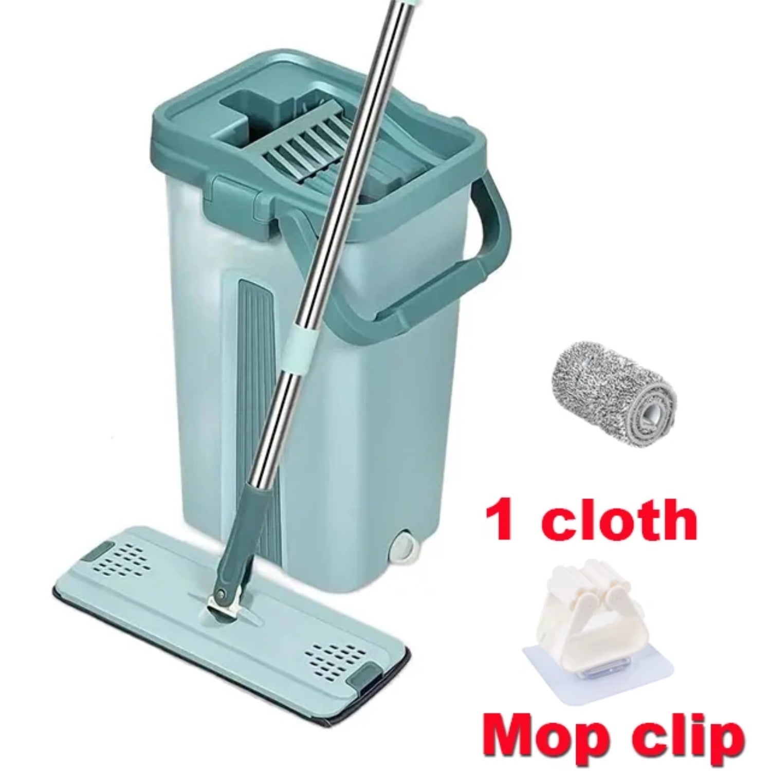 YNGYFE Hands-free Wash Floor Squeeze Mop with Bucket for Sewage ...