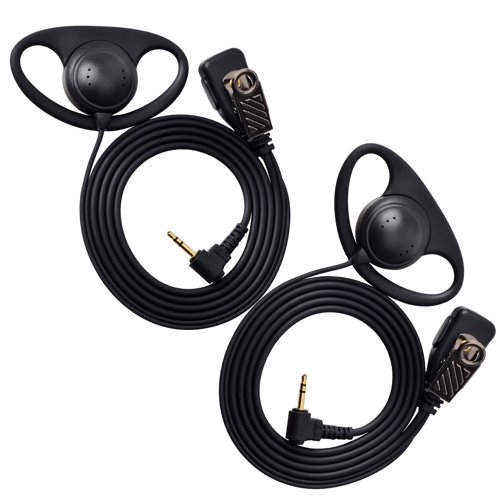 YNIBST 1-Pin 2.5mm Two-way Radio Earpiece with Mic/PTT, ONLY Compatible ...