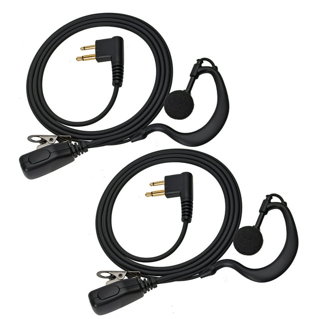 YNIBST G Shape Soft Ear Hook Earpiece Low-profile Headset for Motorola ...