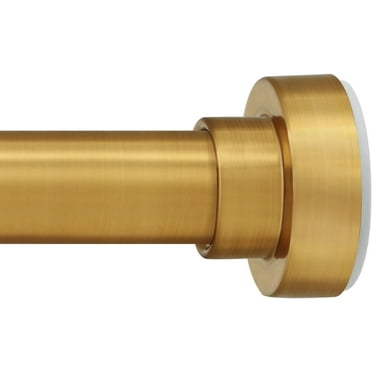 ALEAVIC Rust-Proof Adjustable Curved Shower Rod Set, Stainless Steel ...