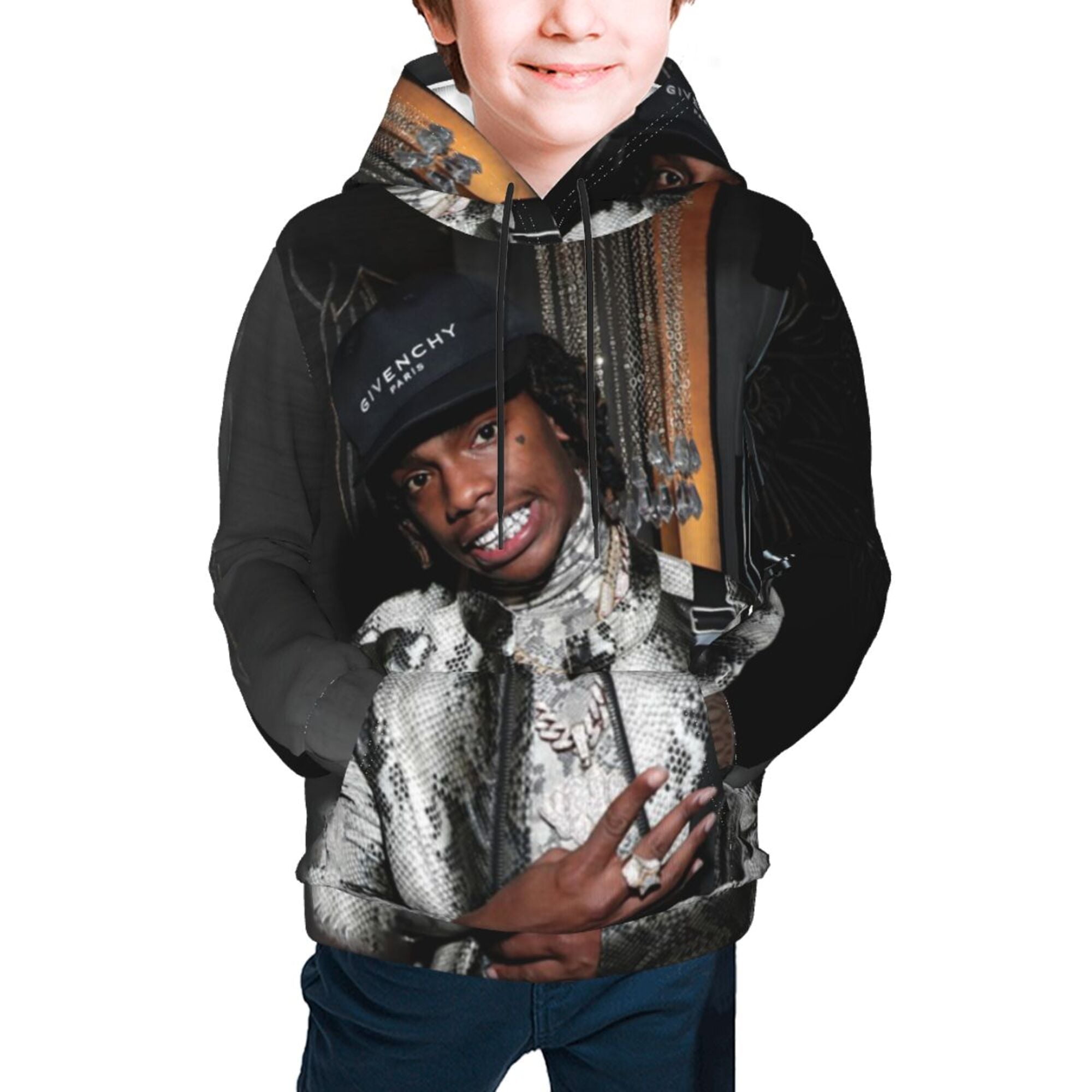 YNW Melly Kids' Hoodie 3D Print Sweatshirt Soft Pullover Hooded with ...