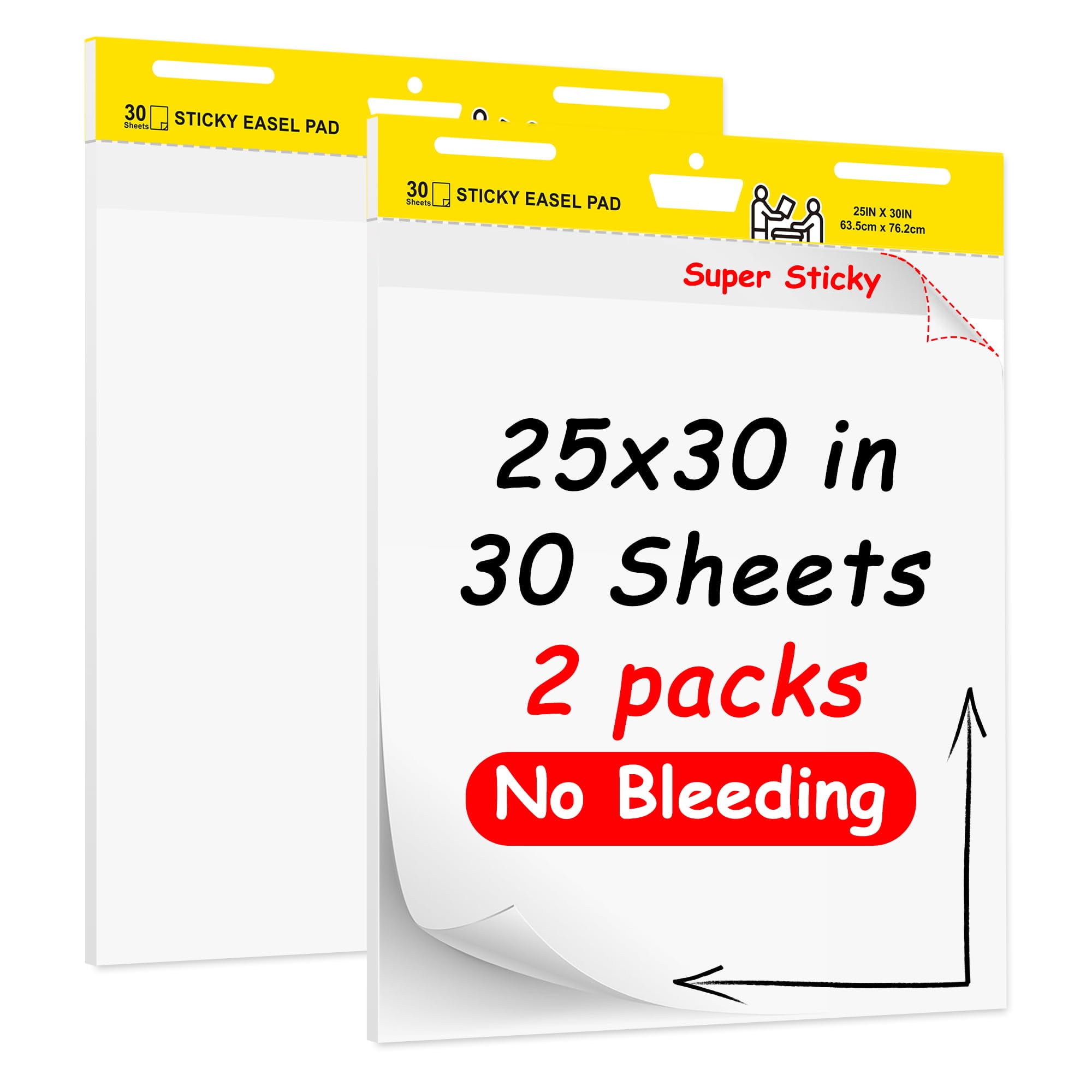 YNXPTBNC Post-it Super Sticky Easel MDA05 Pad,25 x Self Stick Flip ...