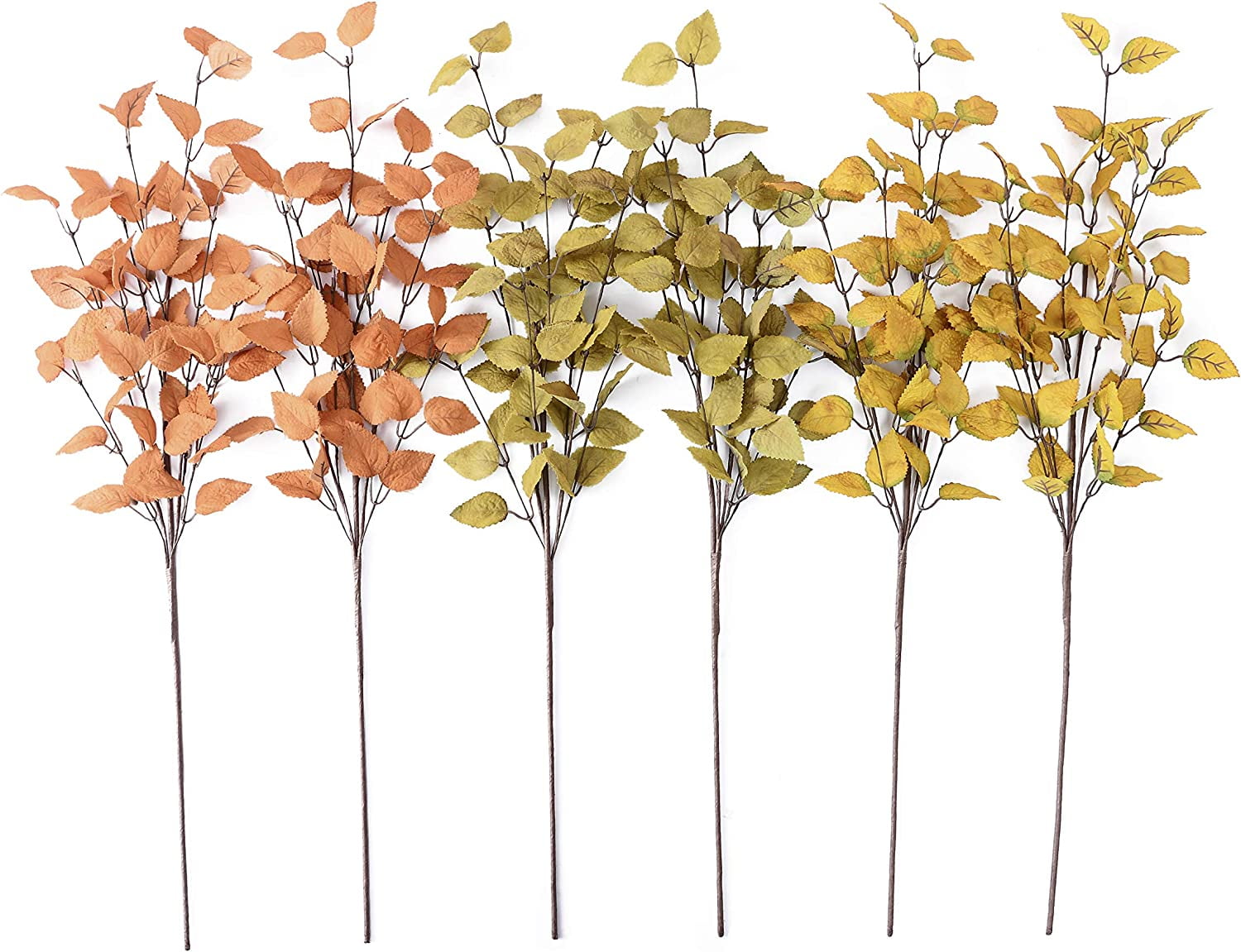 YNYLCHMX Fall Picks Fall Stems Fall Leaf Spray Artificial Leaves Stems ...