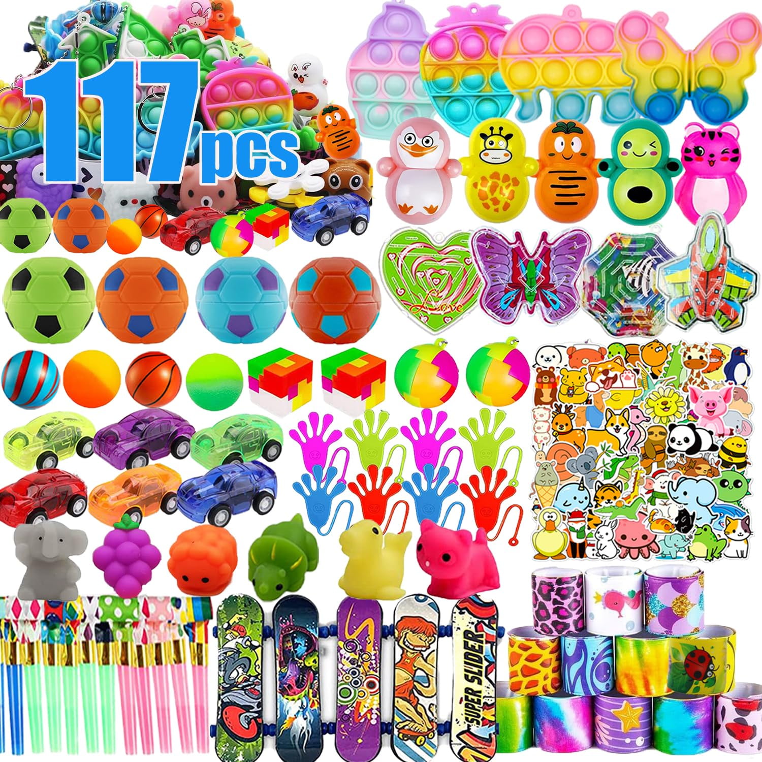 YOAUSHY 117 Pcs Party Favors for Kids, Treasure Box Toys for Classroom ...