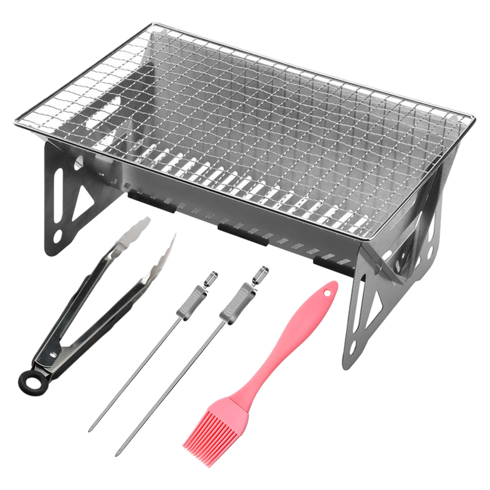 YOBOLK Camping Essentials Charcoal Grill,Portable Barbecue Grill ...