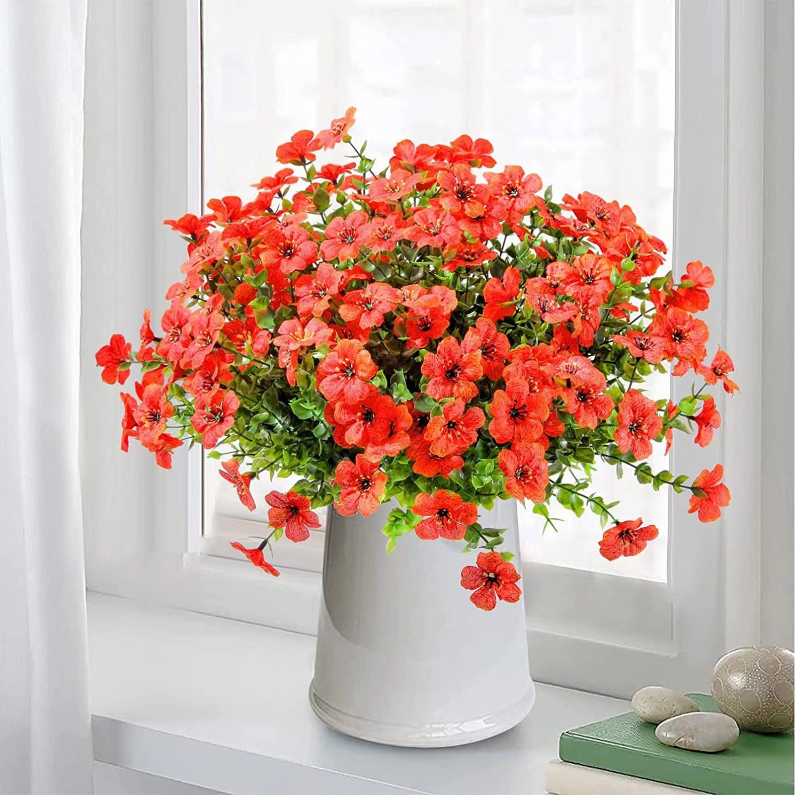 YOBOLK Fake Flowers Clearance! 7-pronged Violet Simulation Flower ...