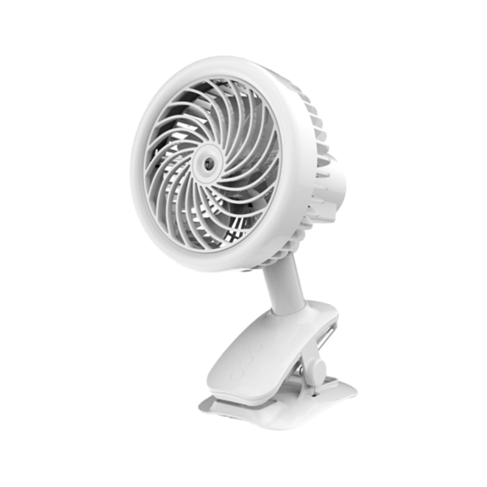 YOBOLK Fan Desktop Office Student Portable Small Fan USB Charging Clip ...