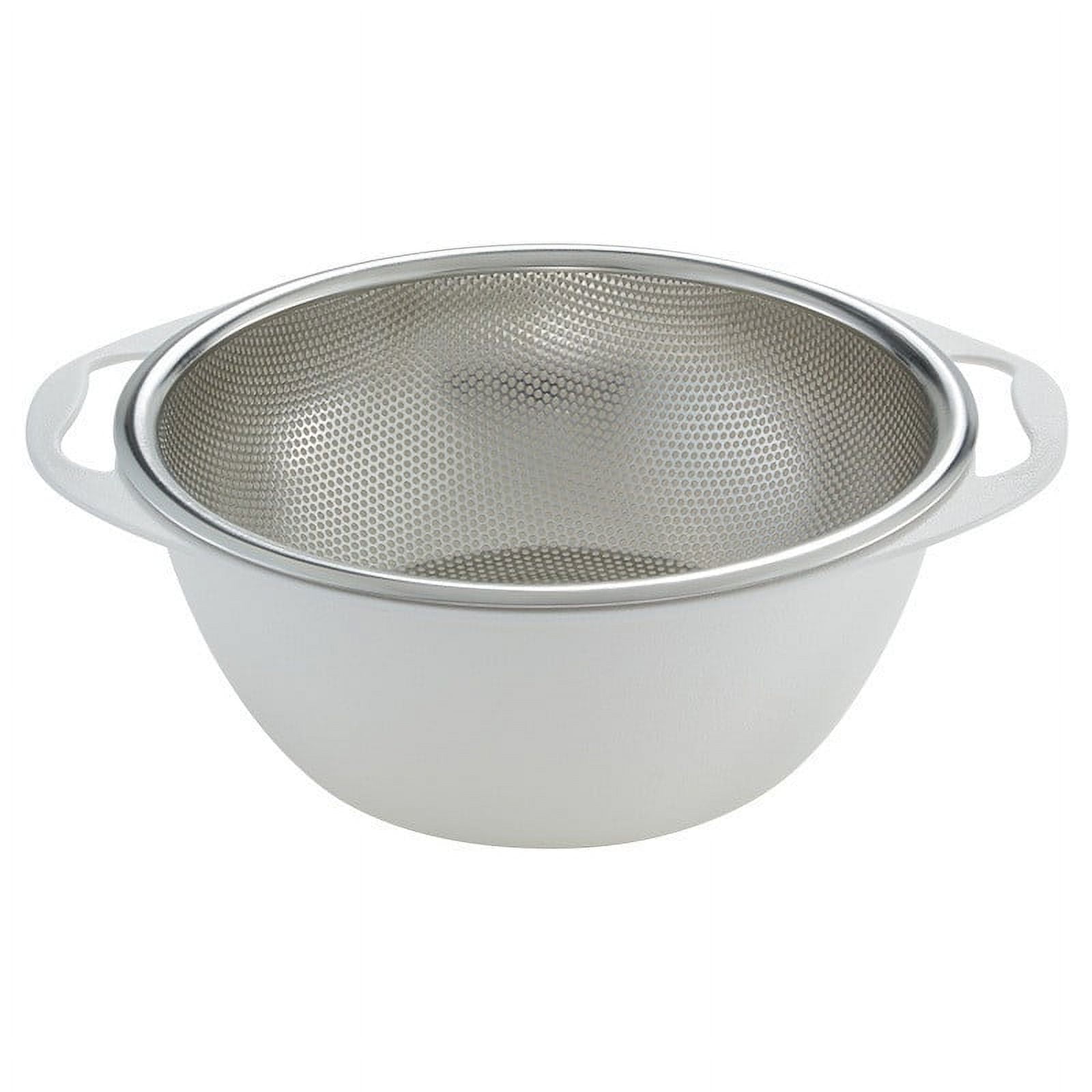 YOBOLK Kitchen Colander Strainer Basket 304 Stainless Steel Drainage ...