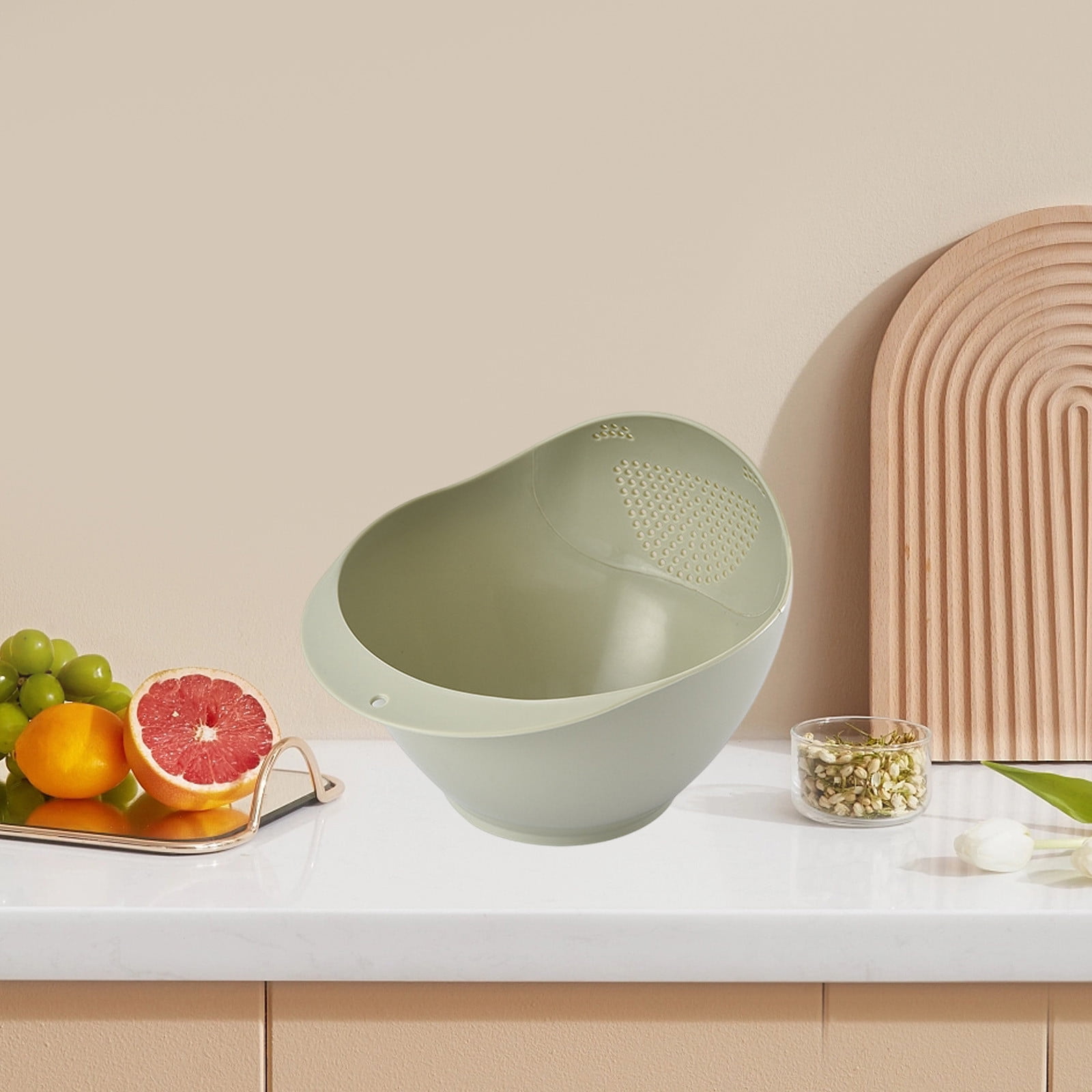 YOBOLK Kitchen Colander Strainer Basket Factory Food Grade Large Double ...