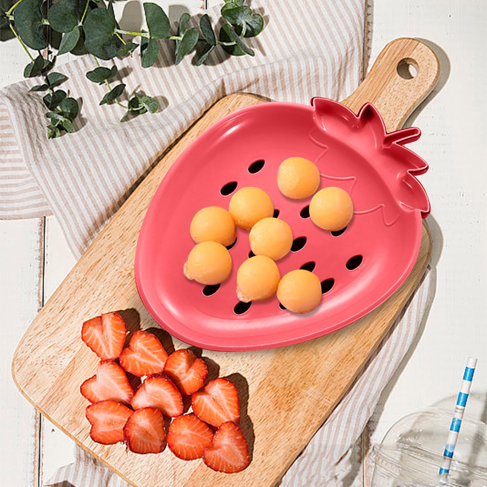 YOBOLK Kitchen Colander Strainer Basket Fruit Drainage Tray Double ...