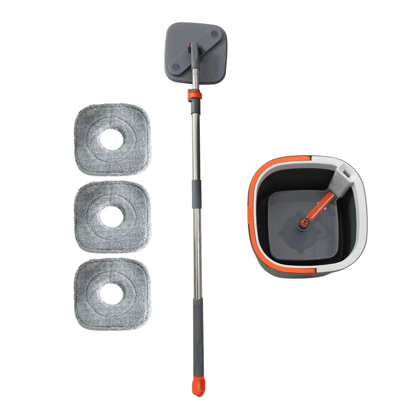 YOBOLK Mops for Floor Cleaning Cleaning Supplies Spin Mop M16, Self ...