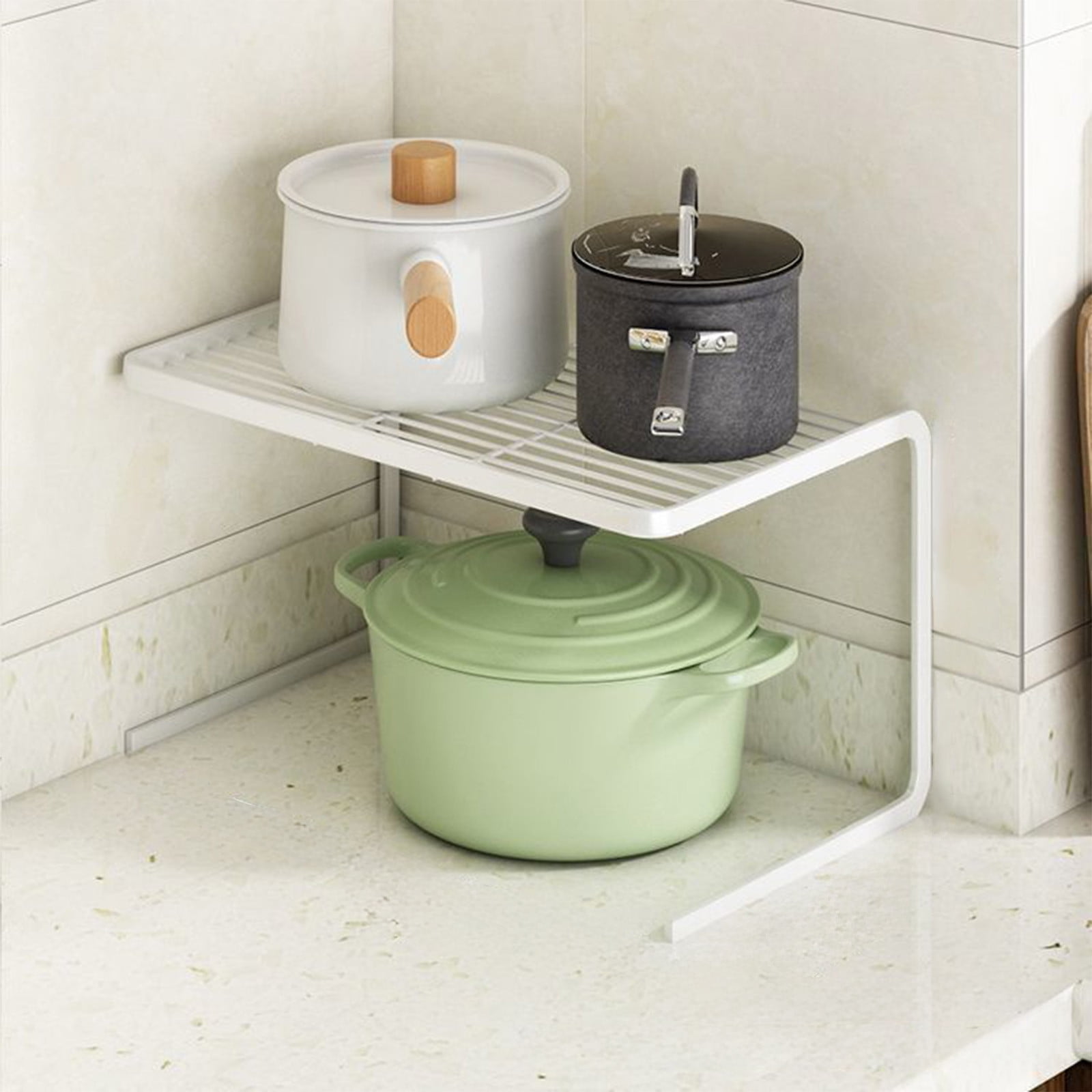 YOBOLK Organizer Racks Kitchen Cabinet Shelves Counter Storage Rack ...