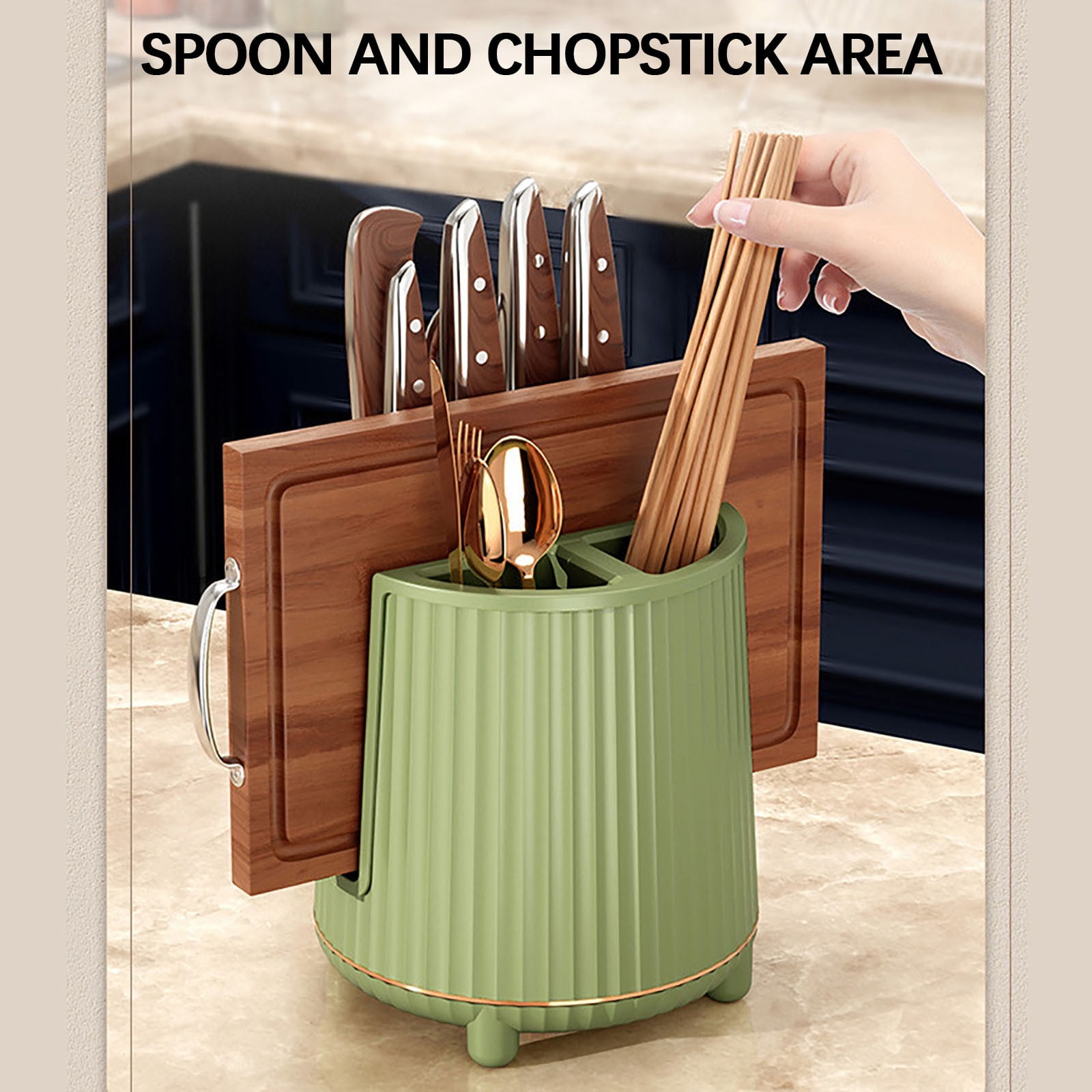 YOBOLK Organizer Racks Rotary Kitchen Organizer and Kitchen Tool ...