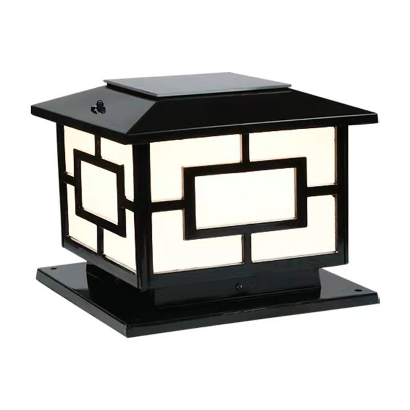 YOBOLK Outdoor Decor Garden Zhongzi Outdoor Solar Column Headlight New ...