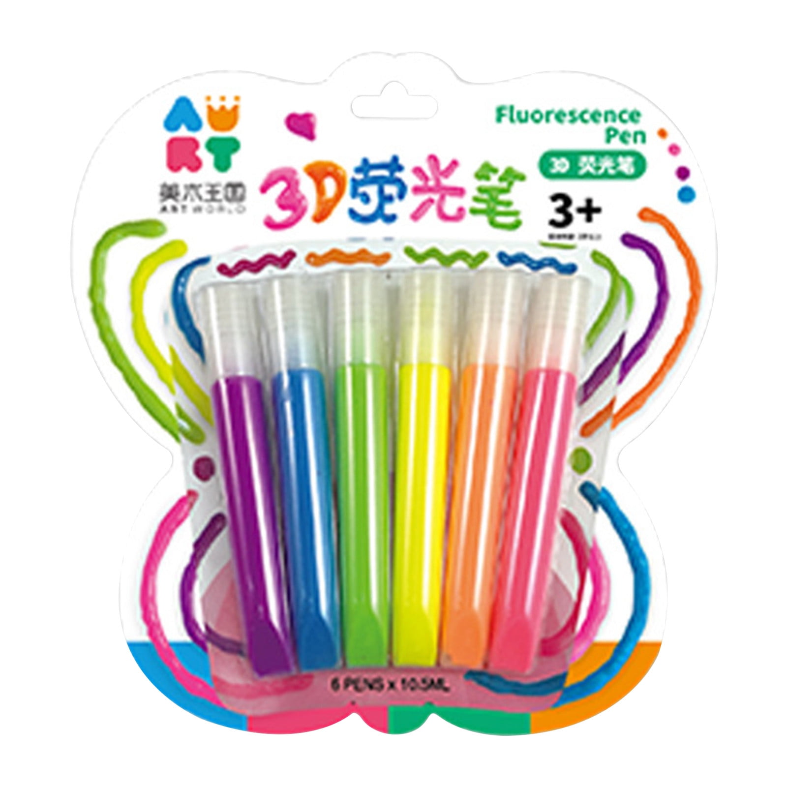 YOBOLK Office Supplies DIY Bubble Popcorn Drawing Pens Puffy Bubble Pen ...