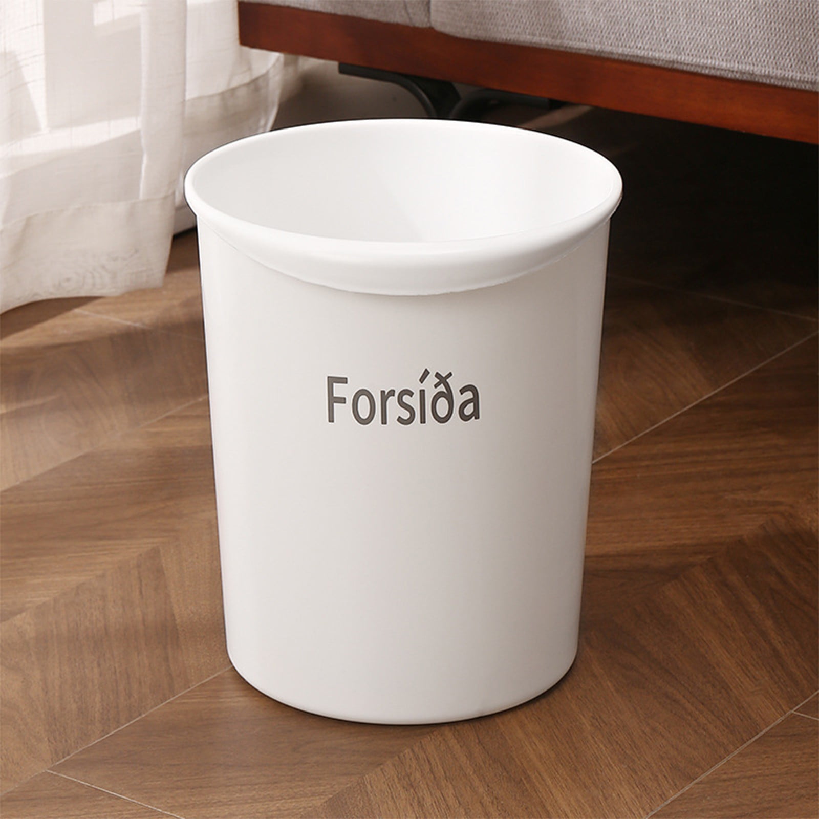 YOBOLK Trash Can Home Use Press-Top Flip-Lid Trash Can - Space-Saving ...