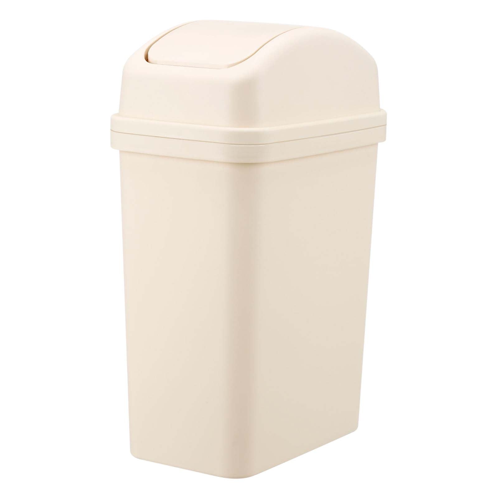 YOBOLK Trash Can Household Garbage Cans Living Room Kitchen Seam ...