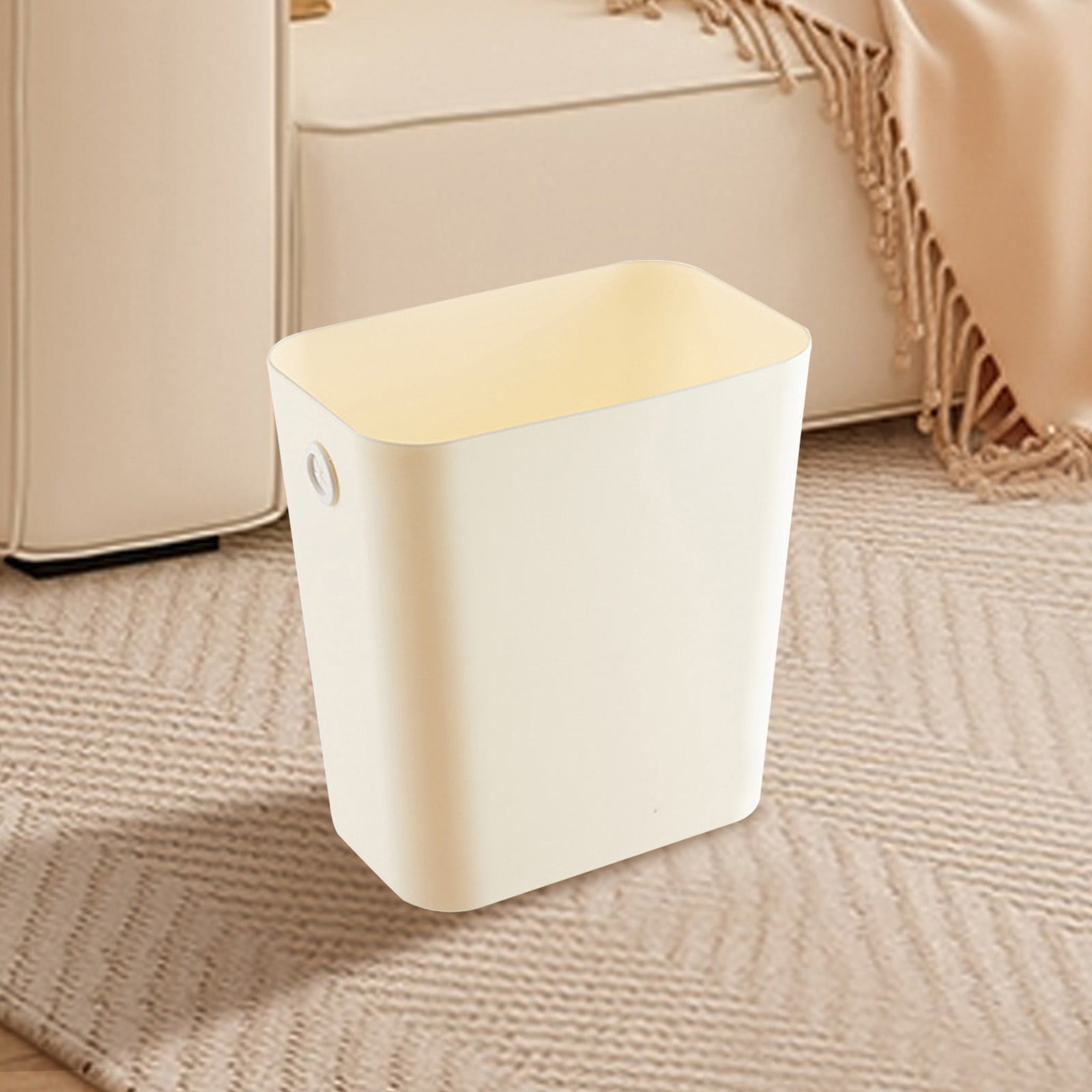 YOBOLK Trash Can Rectangular Open Top Waste Bin Suitable for Home ...