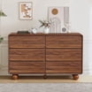 Laintene Black Dresser for Bedroom, 53" Wide Modern 6 Drawer Dresser ...