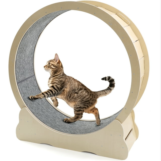 YODOLLA 45” Cat Treadmill Large XL Quiet Cat Exercise Running Wheel for ...