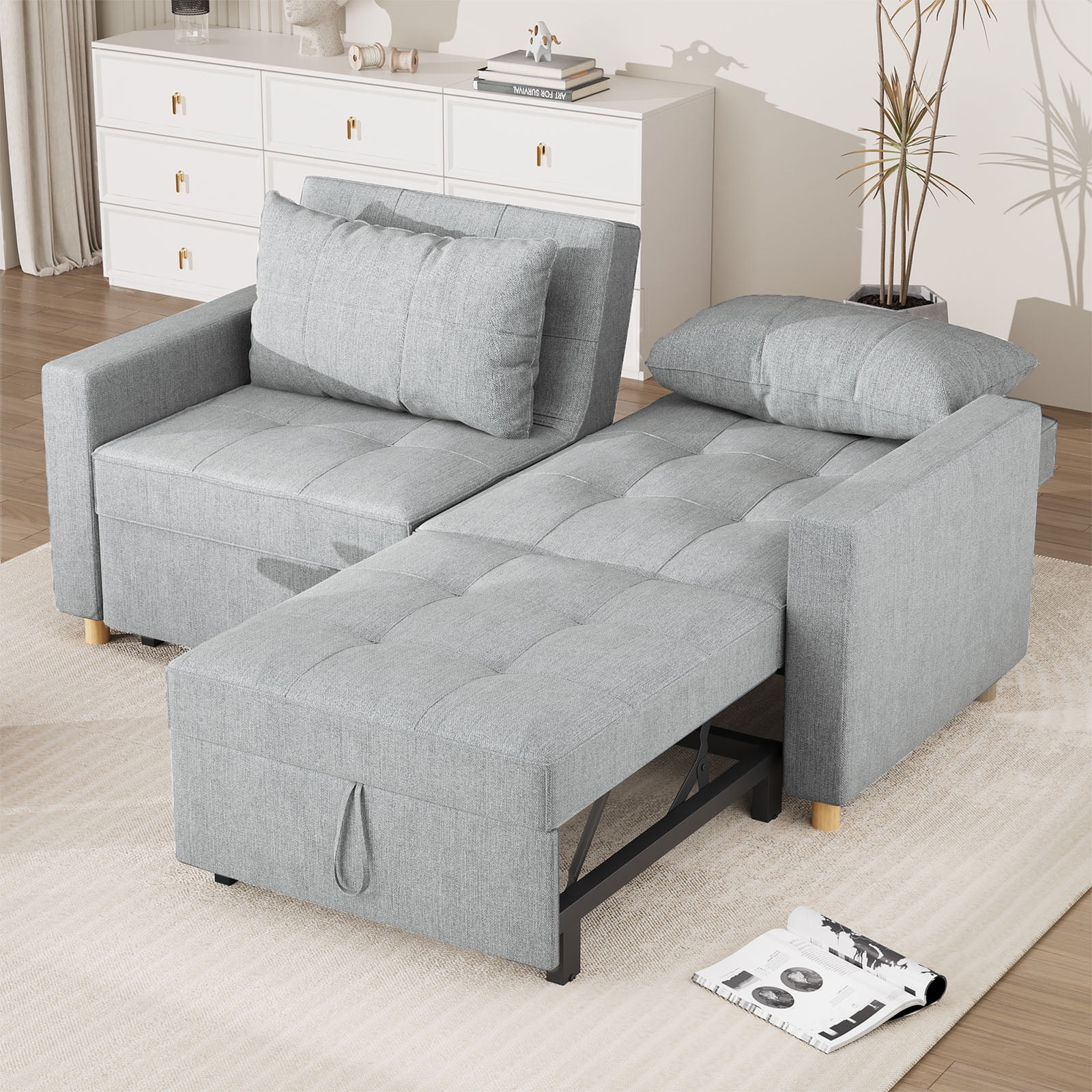 YODOLLA 71" Sleeper Sofa Bed & 3-in-1 Futon Pull Out Couch for Living ...
