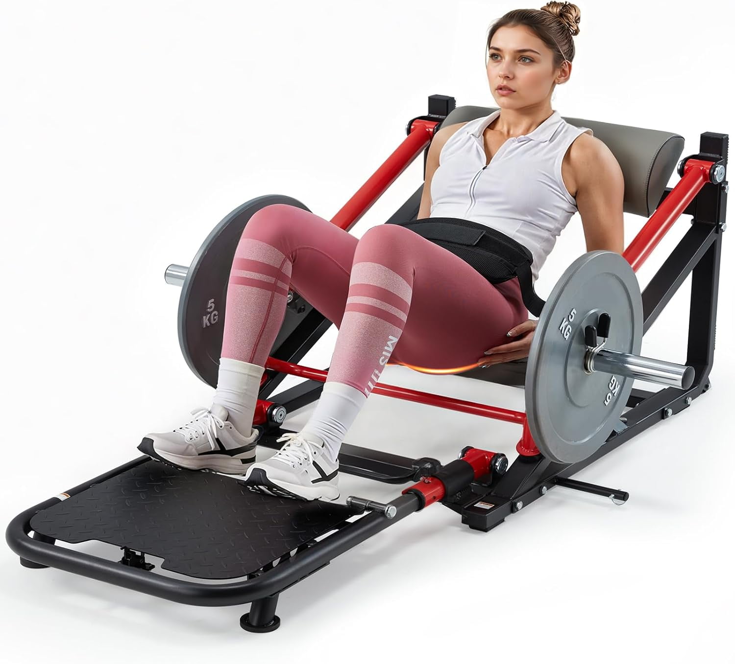 YODOLLA Hip Thrust Machine, 800LB Plate-Loaded Glute Bridge Machine ...