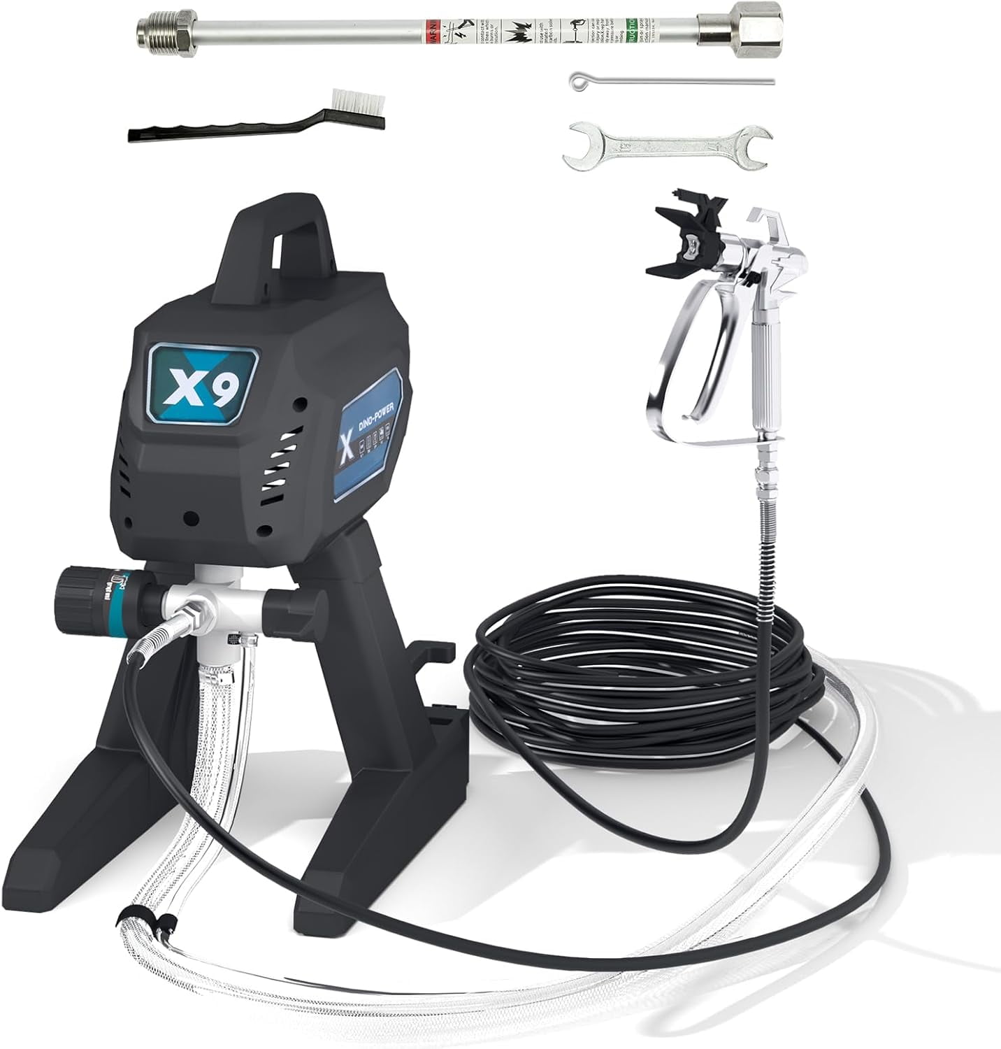 YODOLLA Stand Airless Paint Sprayer, 700W 2900PSI Highly Efficient DIY ...