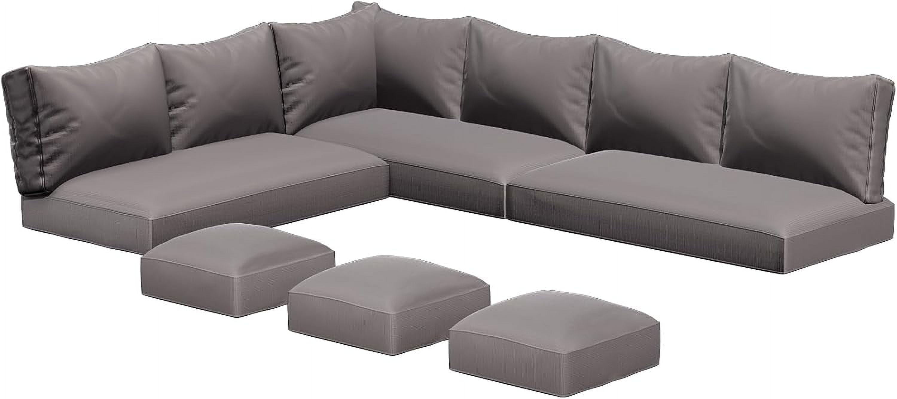 YODOLLA Outdoor Cushions, 4 inch Patio Cushions for Outdoor Furniture ...