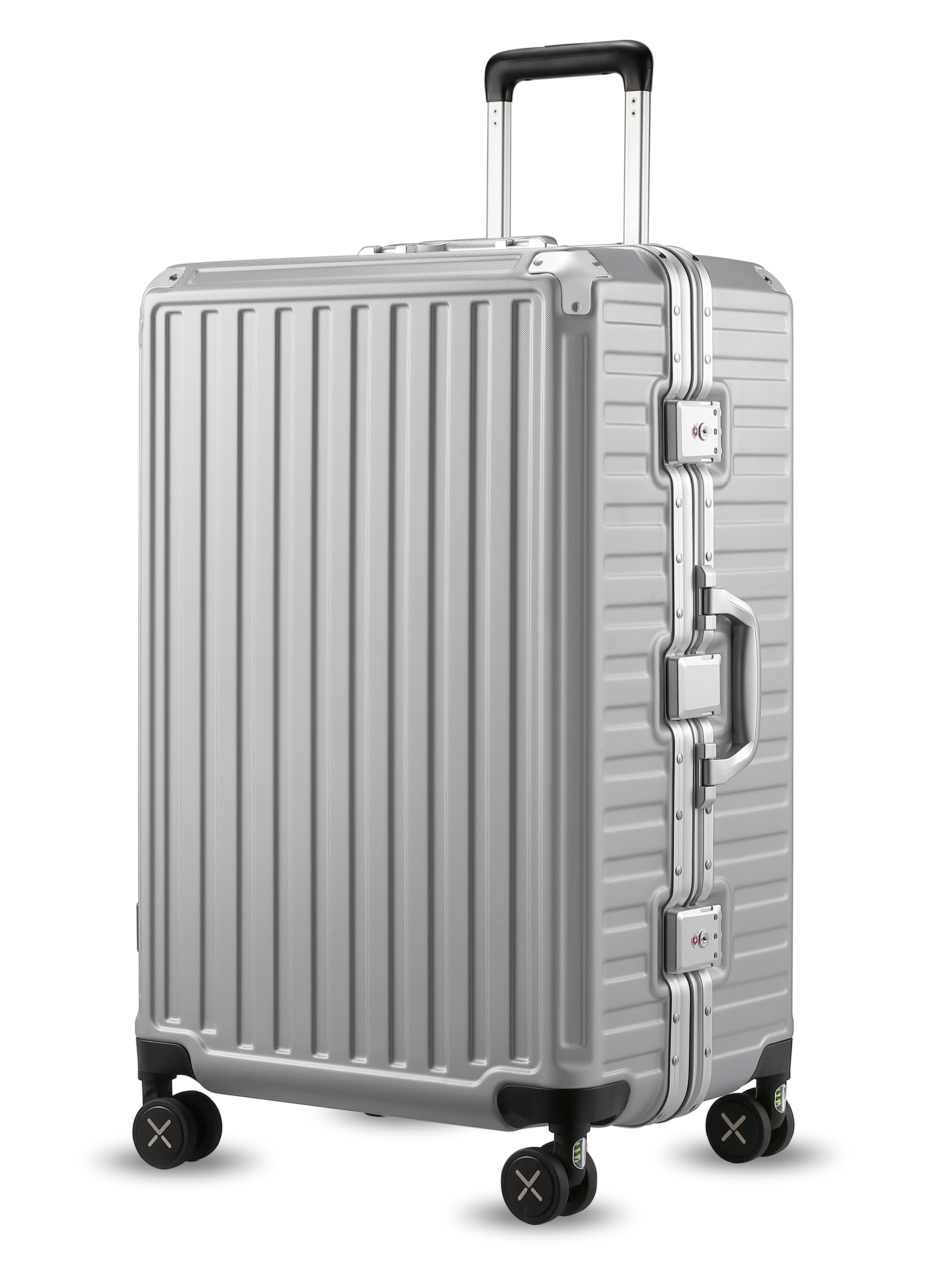 YOETEY Checked Luggage, Hardshell Luggage Zipperless Suitcase with ...