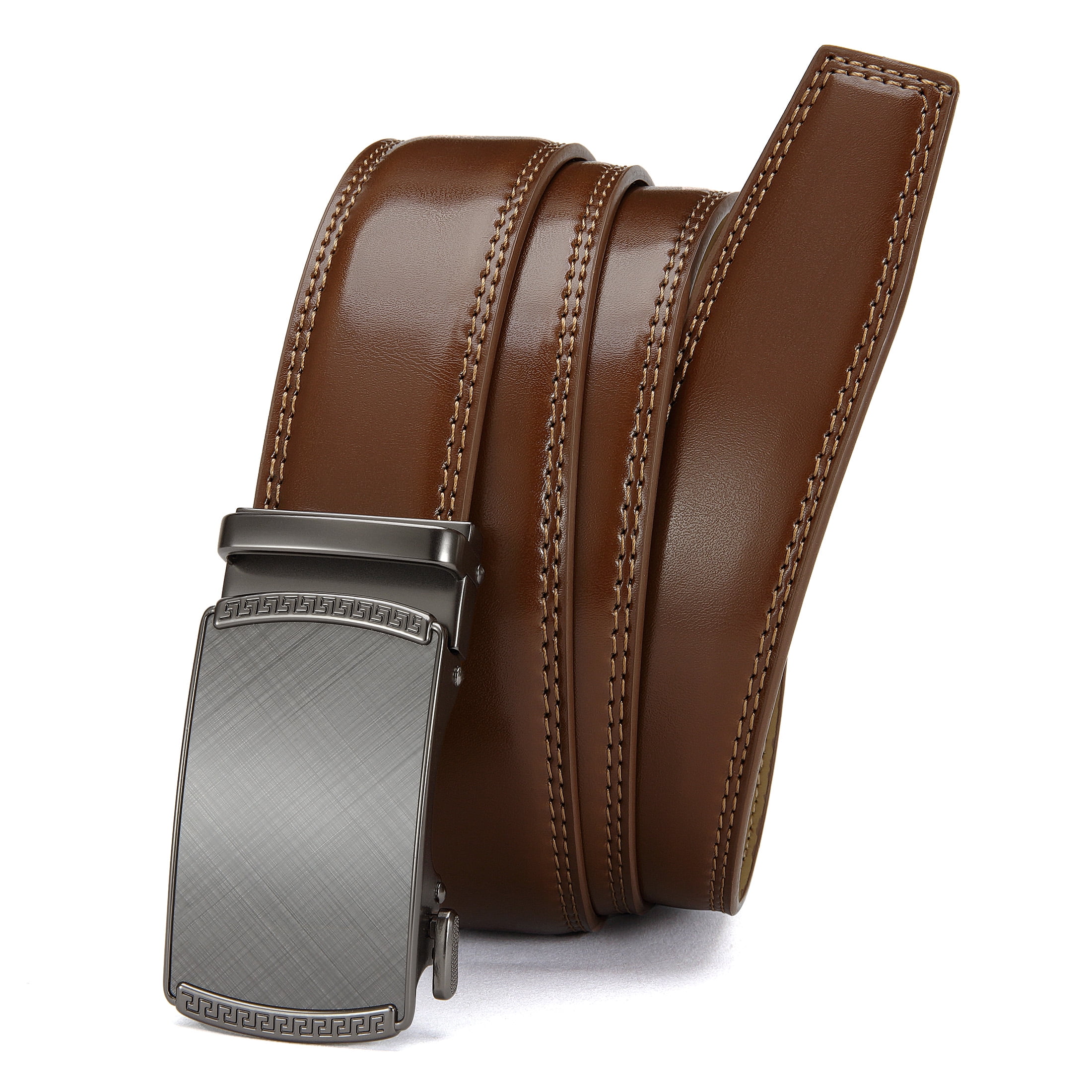 "YOETEY Men's Leather Ratchet Belt with Removable Strap and Automatic ...