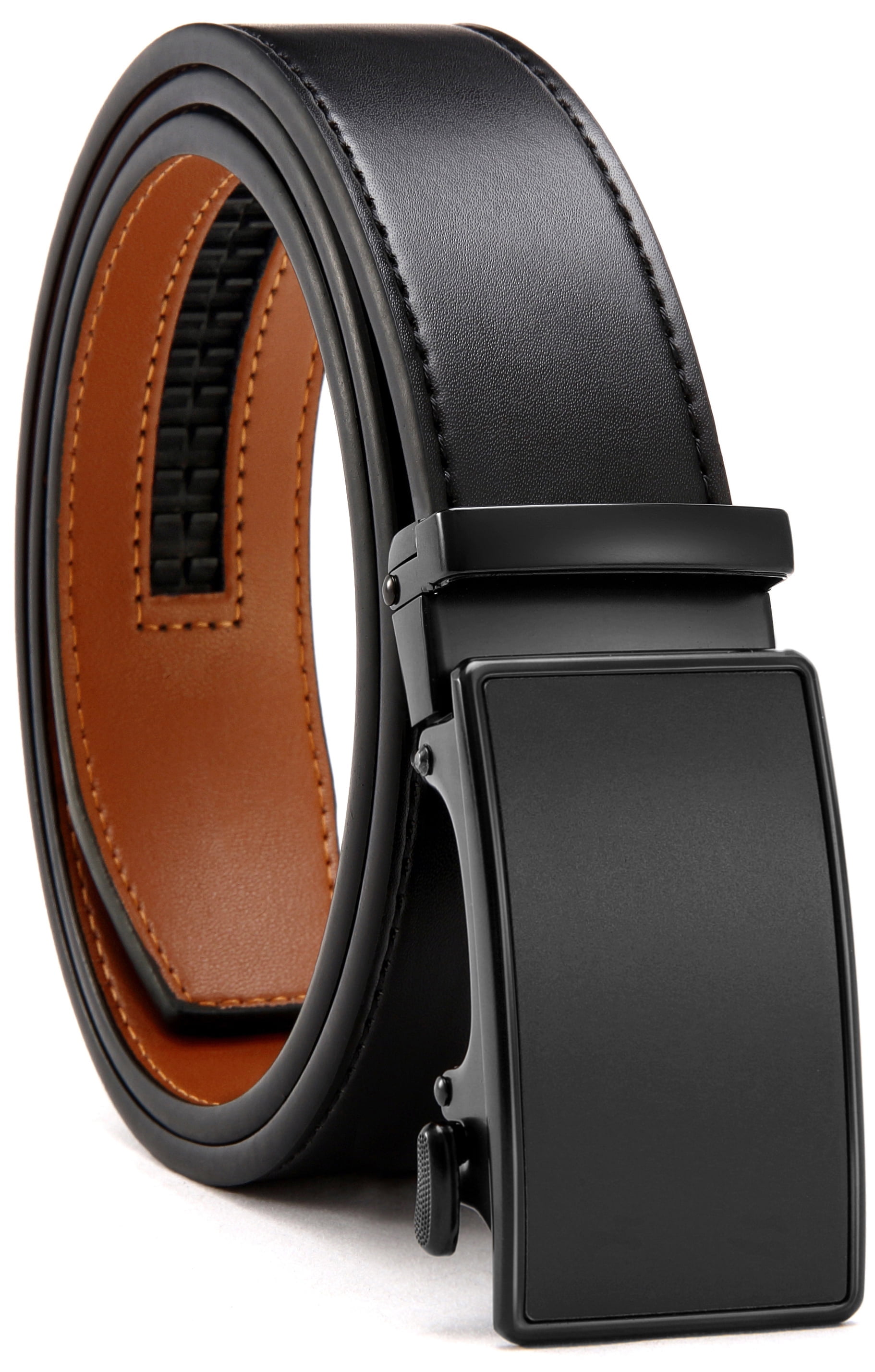 YOETEY Men's Leather Ratchet Belt with Removable Strap and Automatic ...