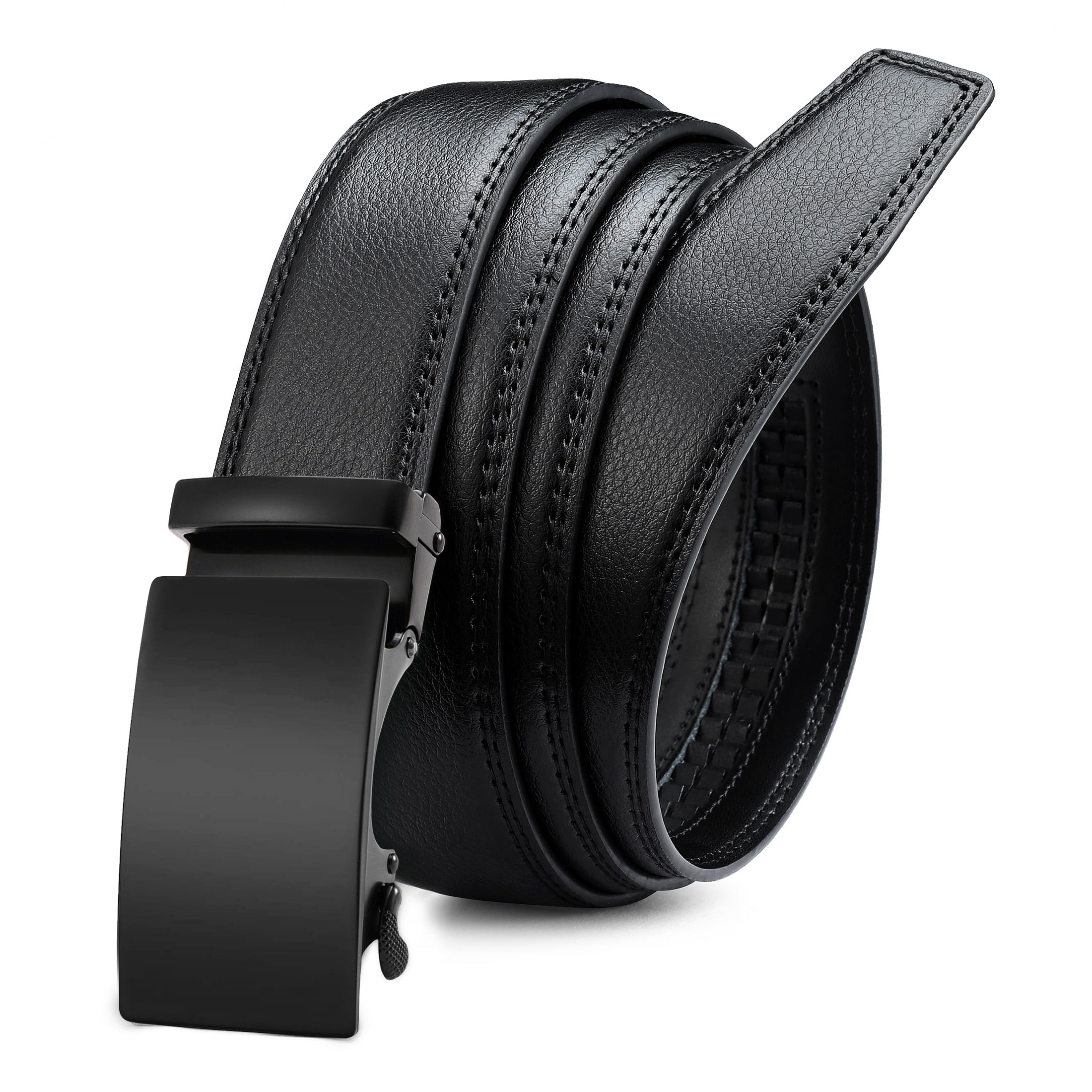 "YOETEY Men's Leather Ratchet Belt, Micro Adjustable, Perfect Fit for ...