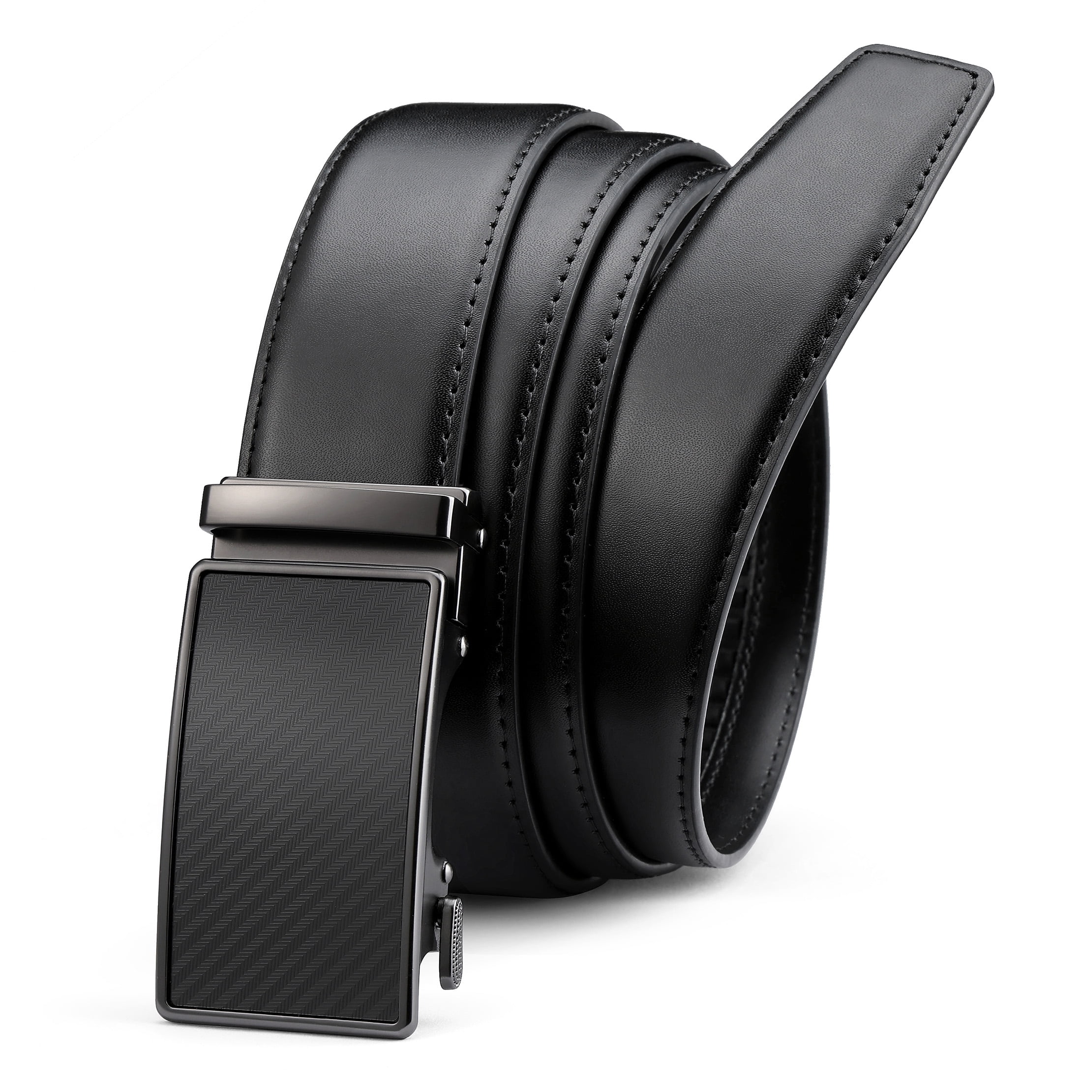 "YOETEY Men's Ratchet Dress Belt, Adjustable Leather Casual Belt, 1 3/8 ...