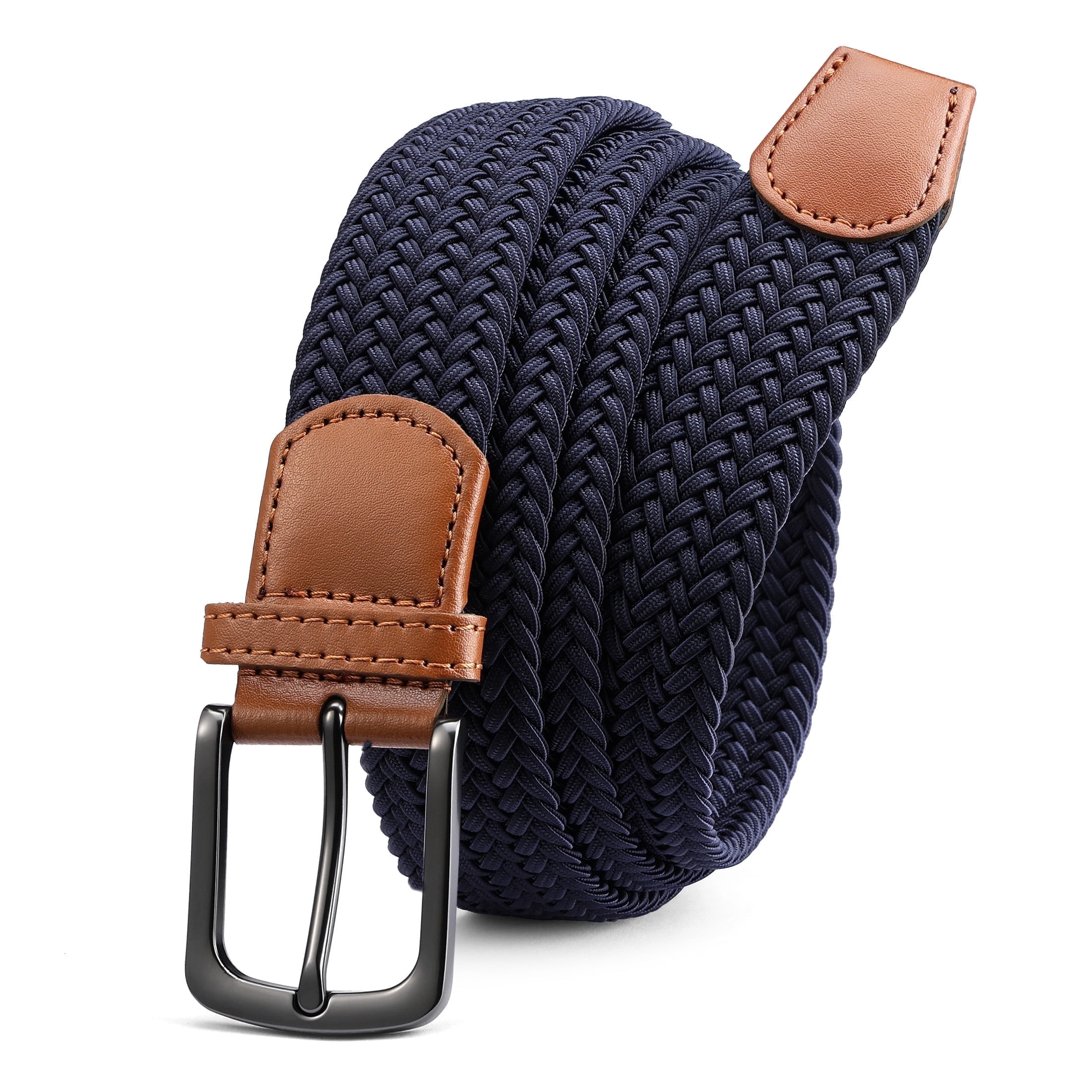 Chaoren Elastic Braided Men's Belt - Black, Casual Golf and Chaoren Elastic Braided Men's Belt - Black, Casual Golf and