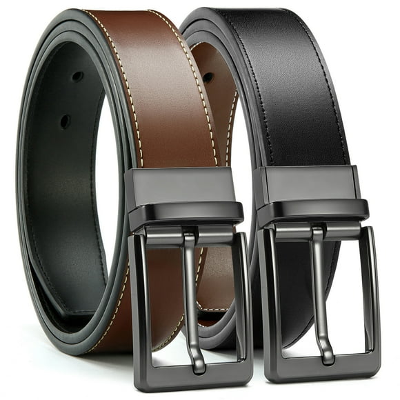 Mens Belts Collection with Leather and Reversible Styles at Walmart