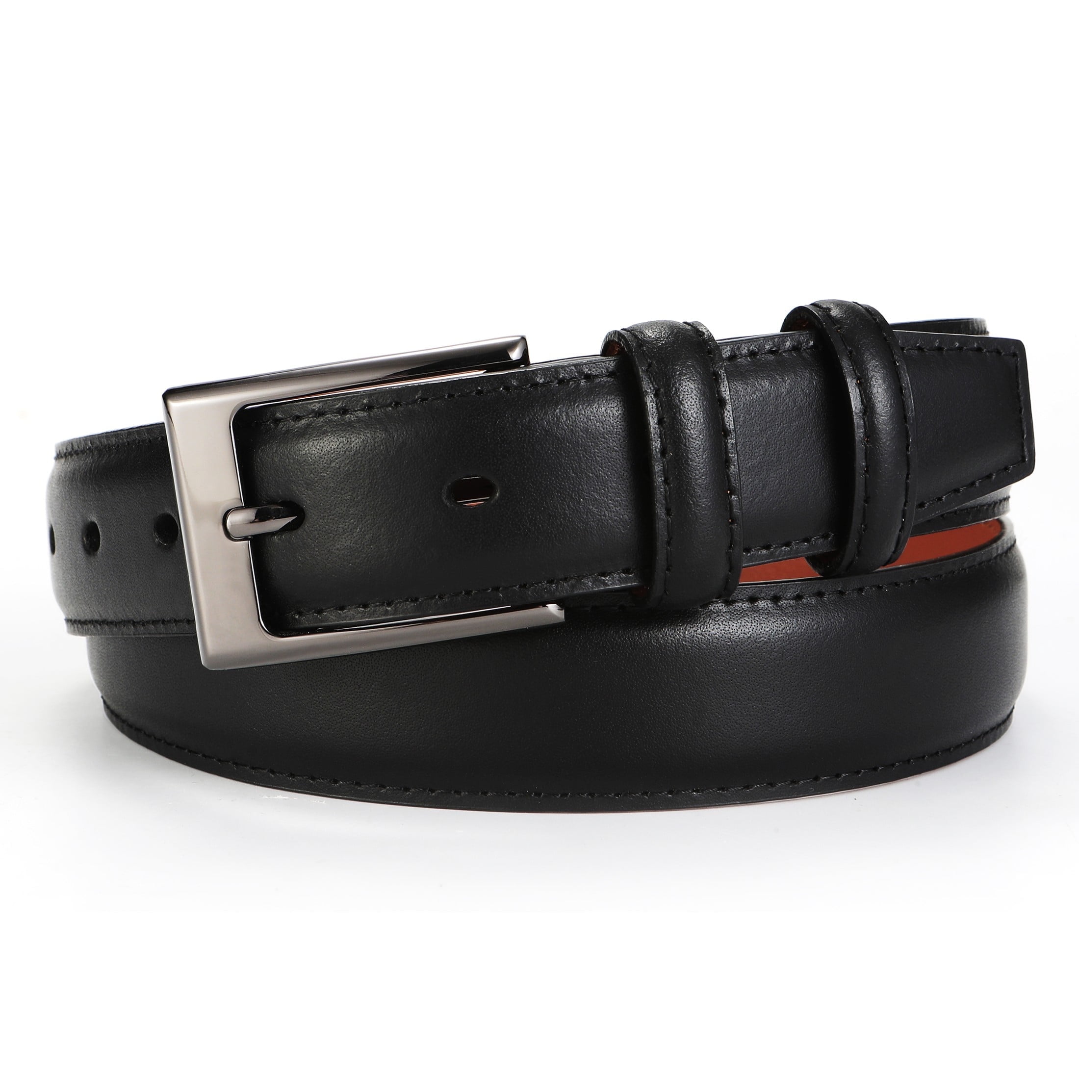 YOETEY Mens Leather Belt, Classic Belt for Dress Casual 1 1/8 ...