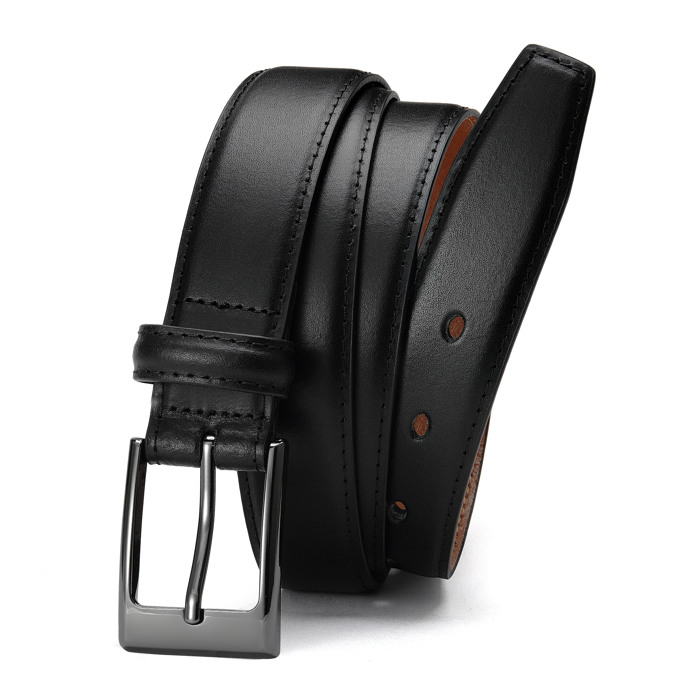 YOETEY Mens Belt Leather Belt, Classic Belt for Dress Casual 1 1/8 ...