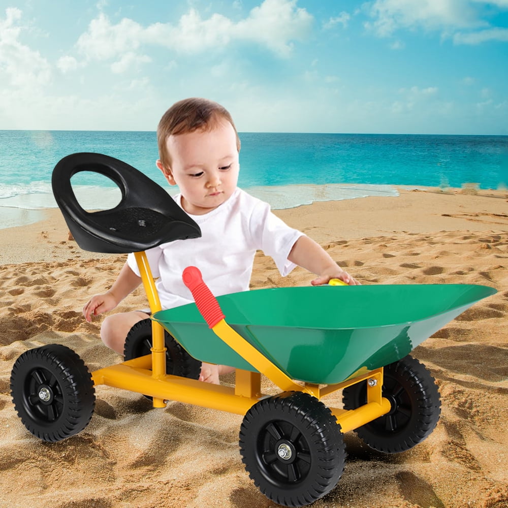 YOFE Outdoor Ride On Excavator Toy, Kids Ride On Sand Dumper with Seat ...