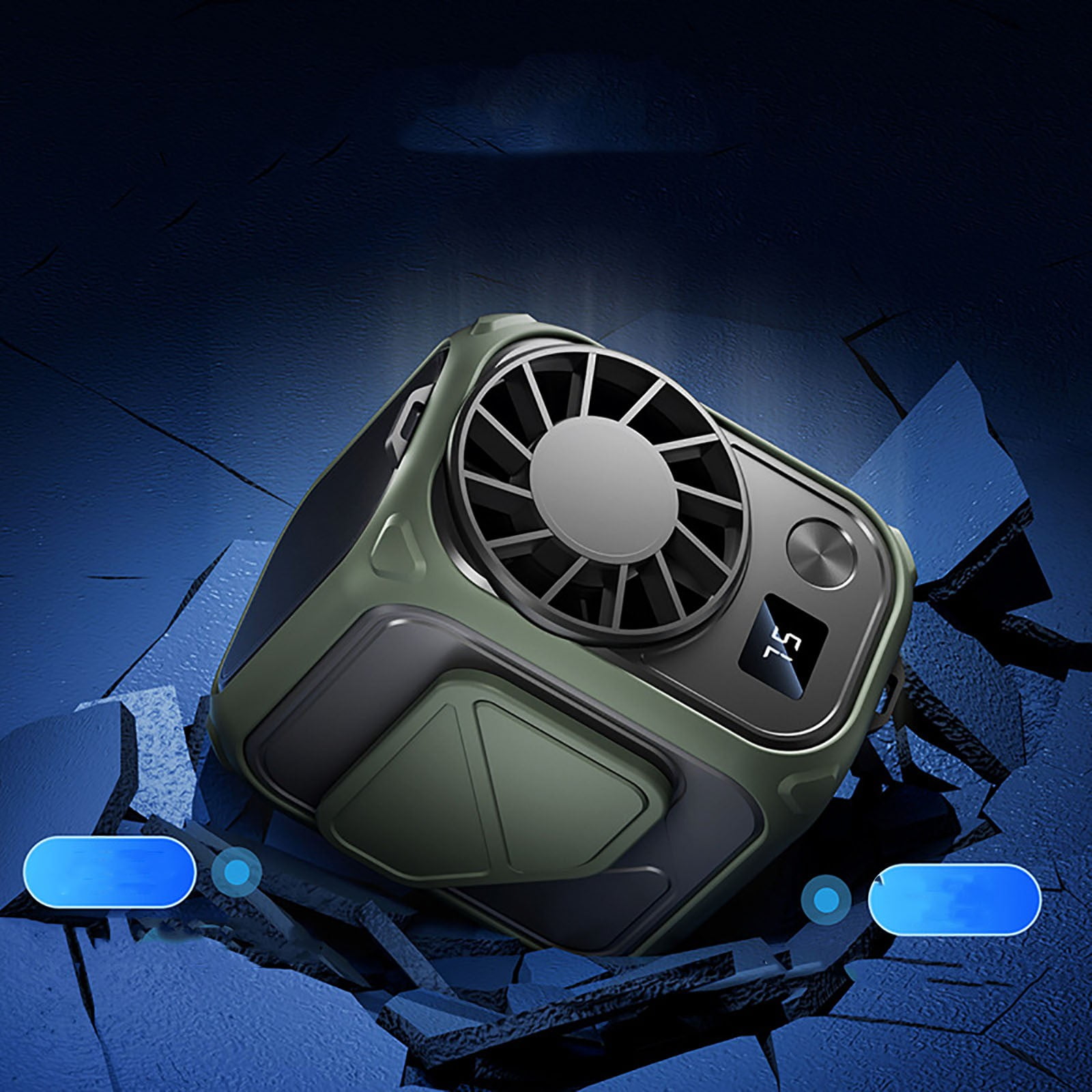 YOFOKO 100-Speed Waist Fan, USB Rechargeable Portable High-Power ...