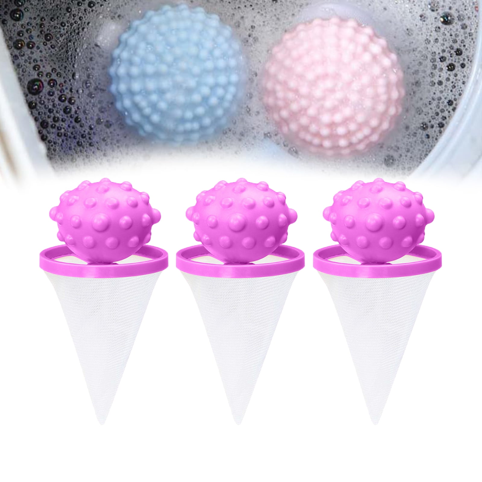 YOFOKO 3 Pack Laundry Hair Catcher, 2025 New Floating Hair Filtering ...