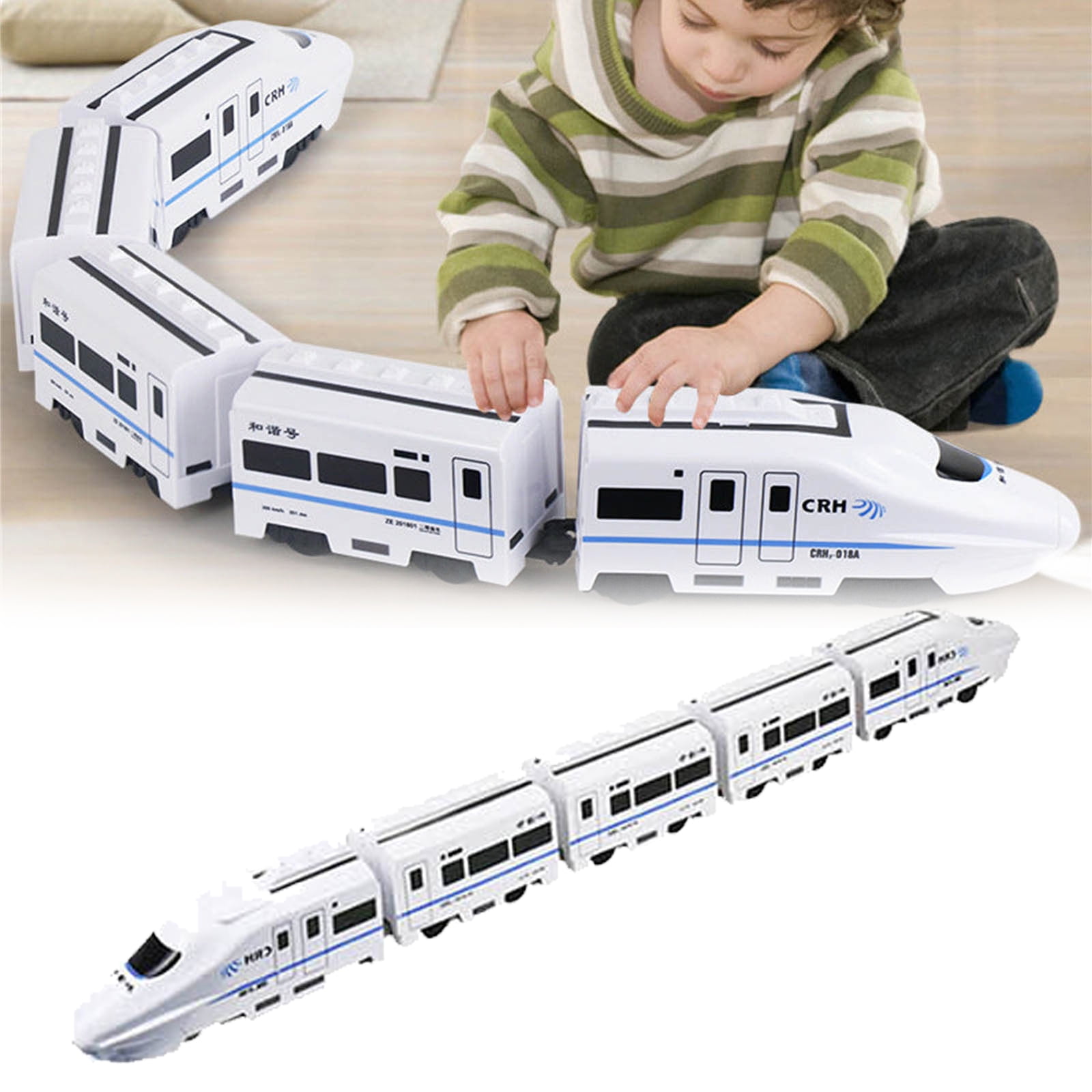 YOFOKO Electric Universal Simulation High-Speed Train Toy, Freely ...