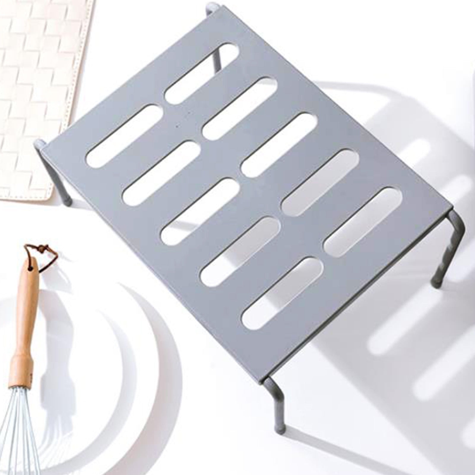 YOFOKO Expandable Cabinet Storage Shelf Rack - Kitchen Counter and ...