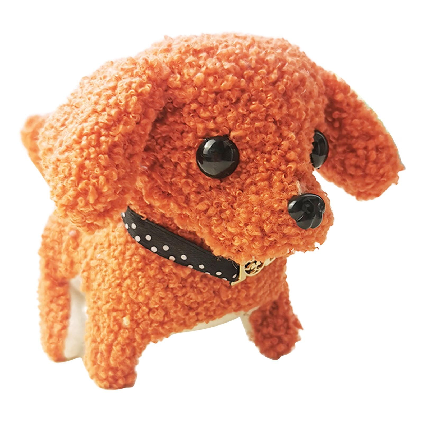 YOFOKO Mini Fluffy Dog Electronic Toy, Pocket-Sized Plush Puppy with ...