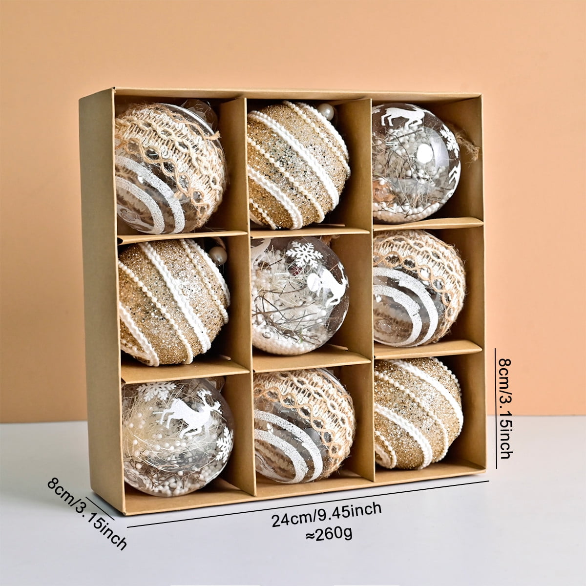 YOHAVEN 18-Pack Christmas Pendants, Colorful Hanging Ornaments Set for ...